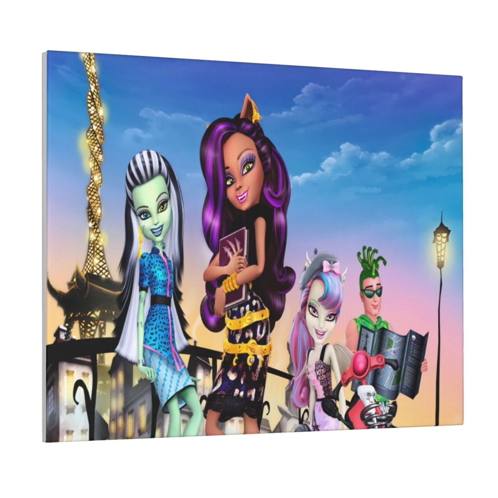 Lsque Monster High Print Wall Art – Decorative Picture for Living Room ...