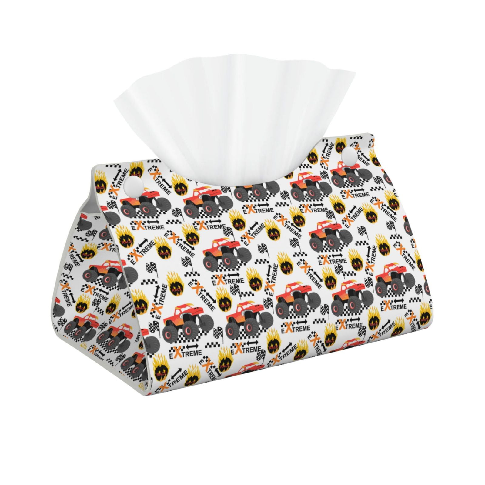 Lsque Monster truck Printed Long Tissue Box Cover Holder, Facial Paper ...