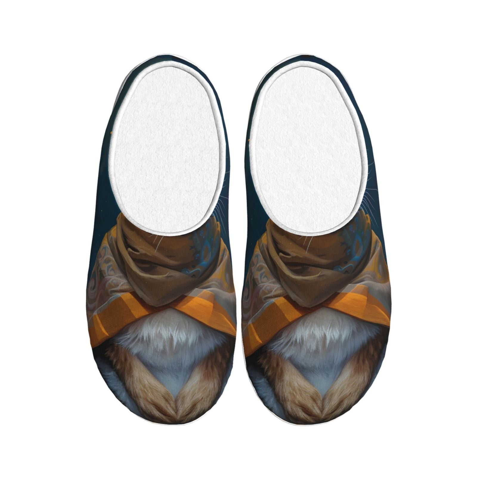 Lsque Moon Night Sky Cute Rabbit Pattern Womens Comfort Cotton on Scuff ...