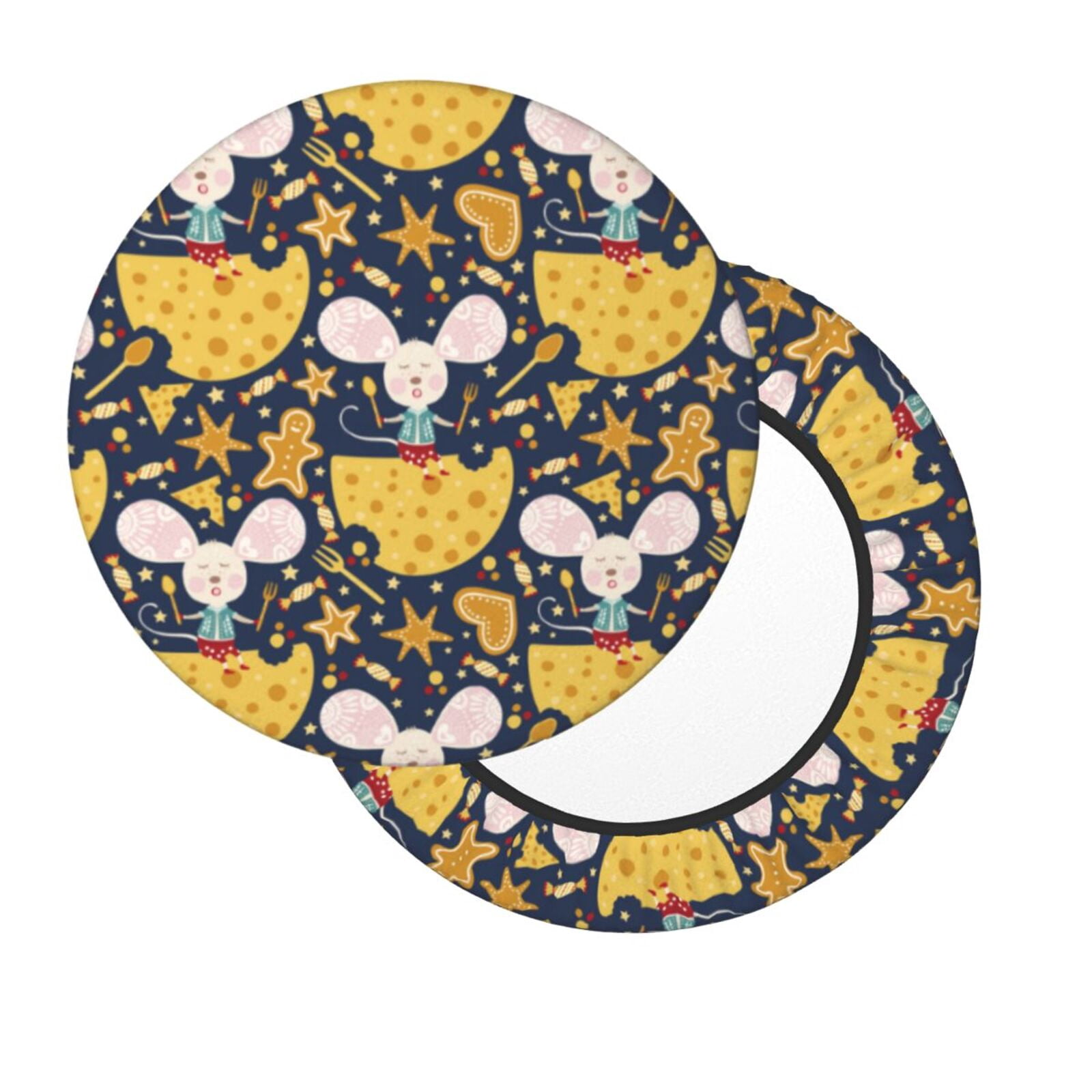 Lsque Mouse Cheese Round Bar chair cushion covers Velvet Fabric Premium ...