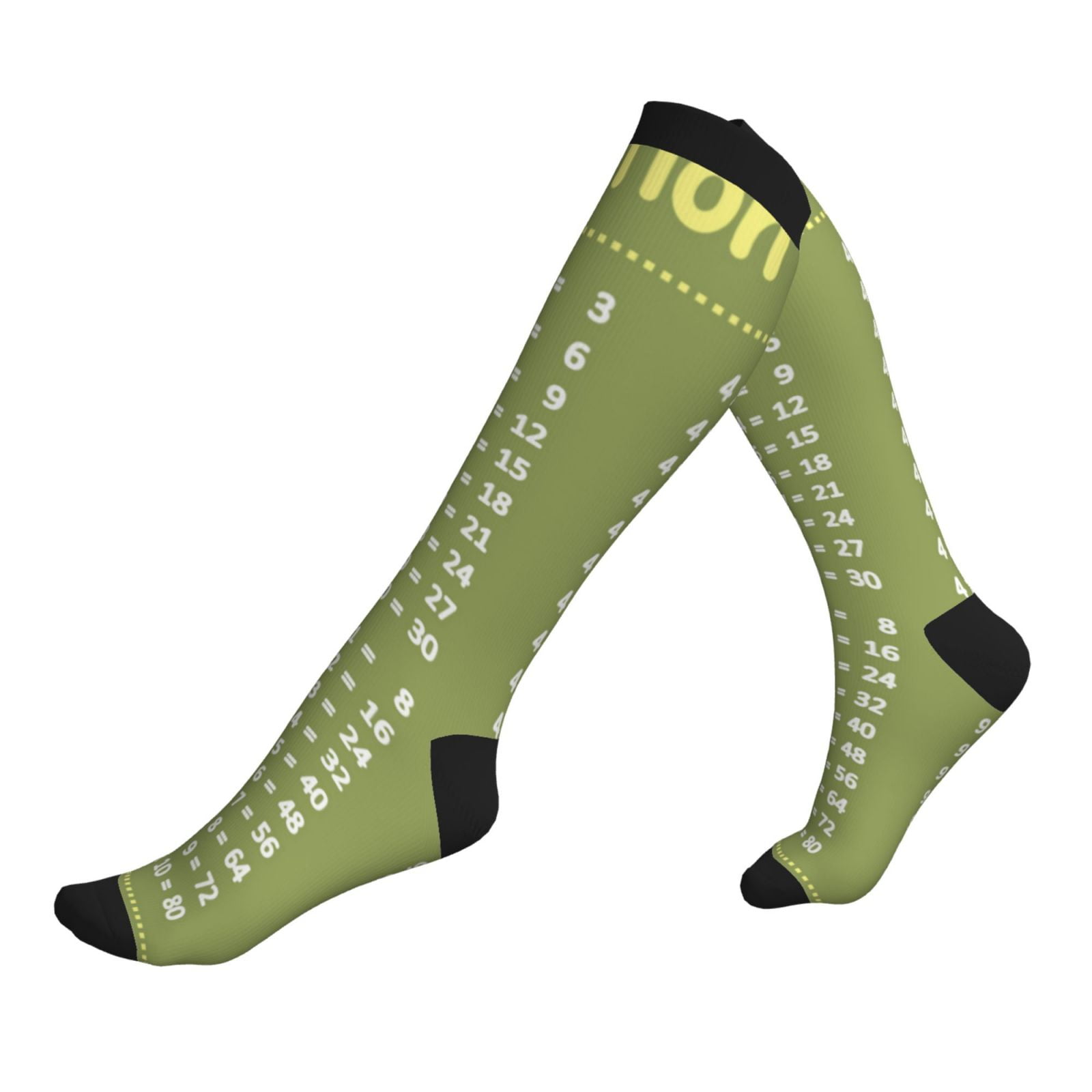 Lsque Multiplication Table1 Pattern Sport Compression Socks for Men ...
