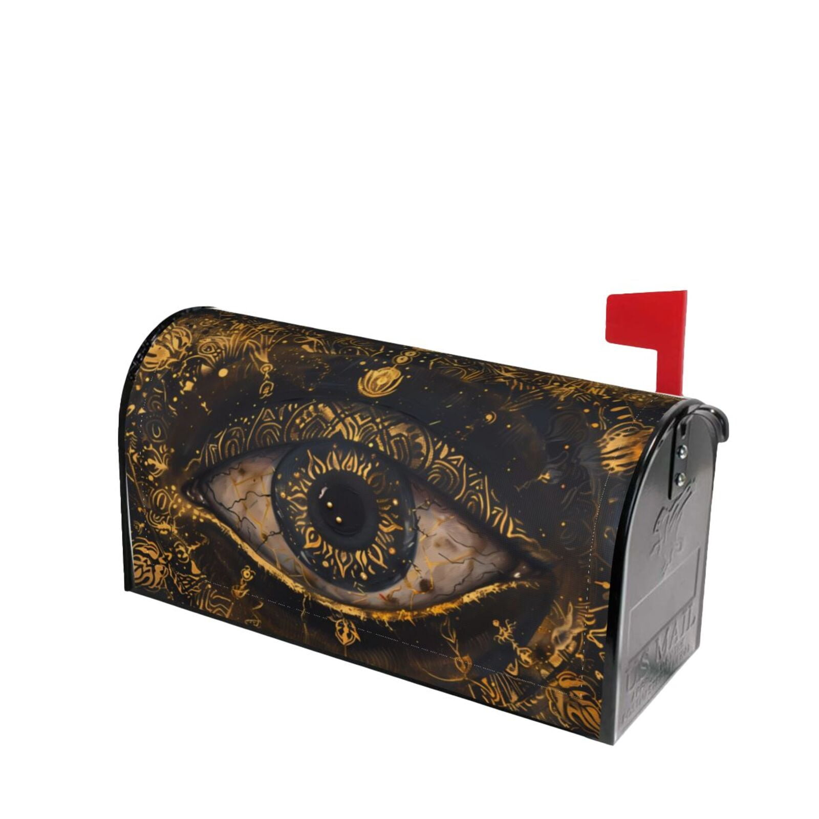 Lsque Mystical Golden Eye Mailbox Cover Standard Size ,Magnetic Mailbox ...