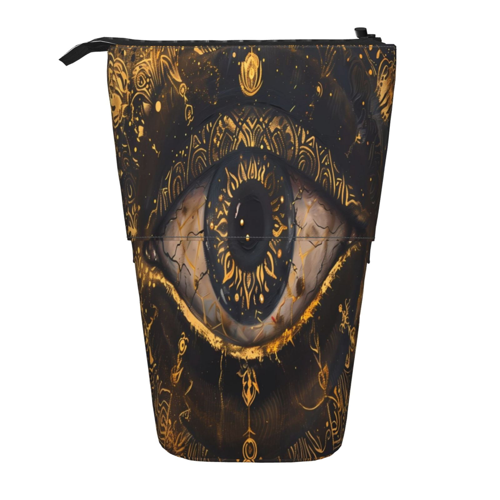 Lsque Mystical Golden Eye Pattern Telescopic Pencil Bag Pen Holder ...
