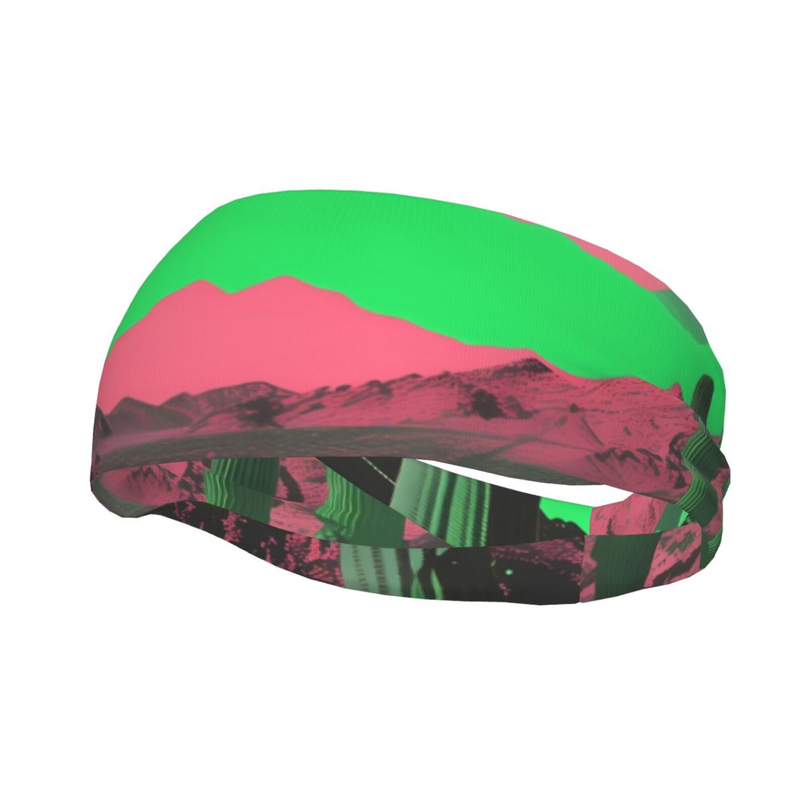 Lsque Neon Desert Moon Pattern Sweatbands Sports Headband for Men ...