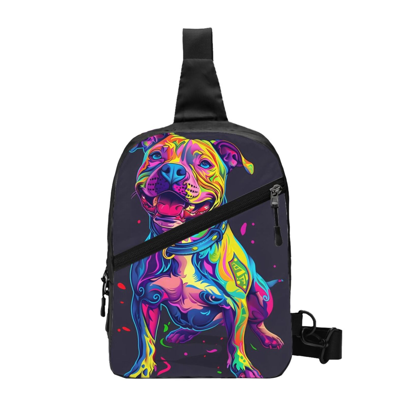 Lsque Neon Pop Art Pitbull Pattern Chest Package – Foldable Waterproof ...