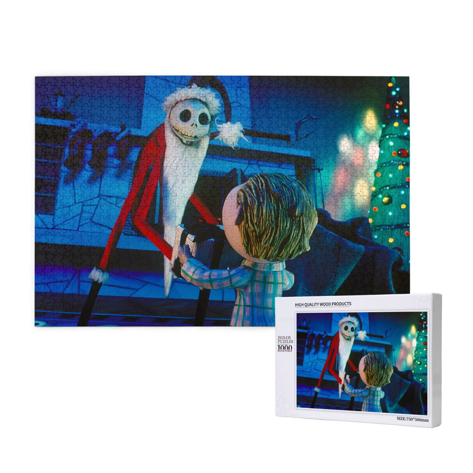 Lsque The Nightmare Before Christmas Pattern Picture Puzzle,Wooden 1000 ...