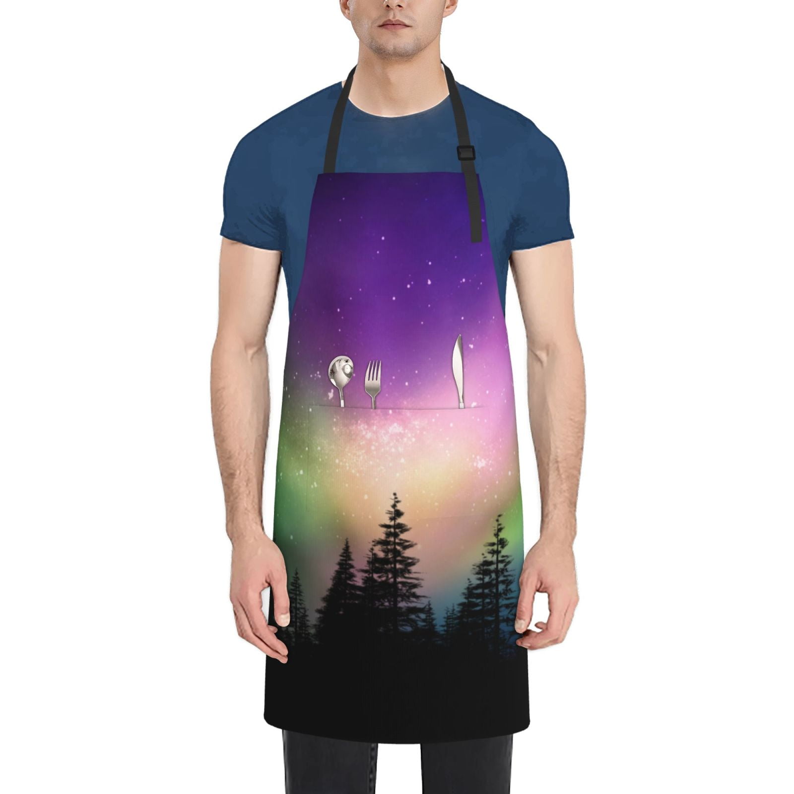 Lsque Northern Lights Waterproof Apron Chef Aprons for Men Heavy Duty ...