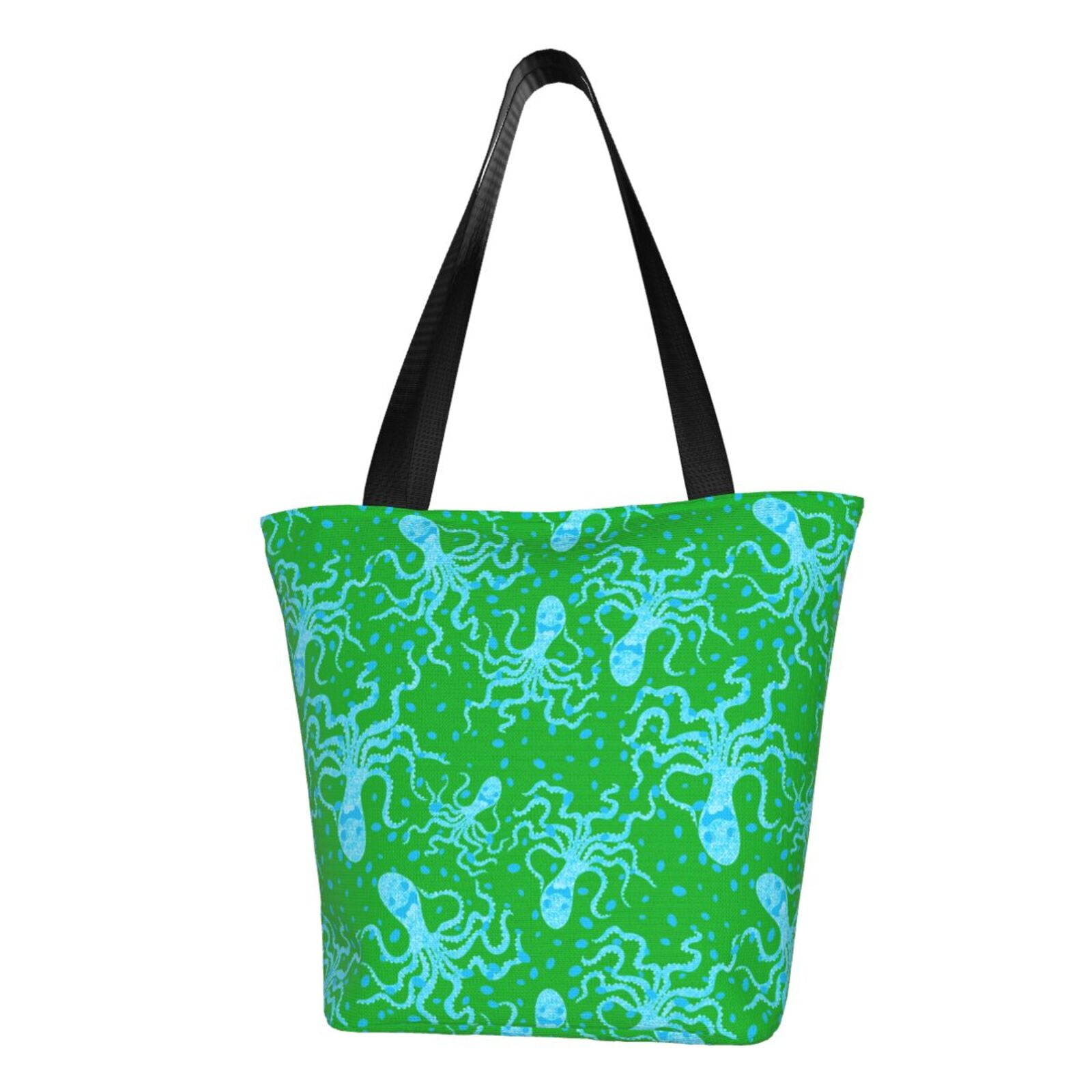 Lsque Octopus1 Pattern Beach Tote,Shoulder Handbag,Spacious Tote Bag ...