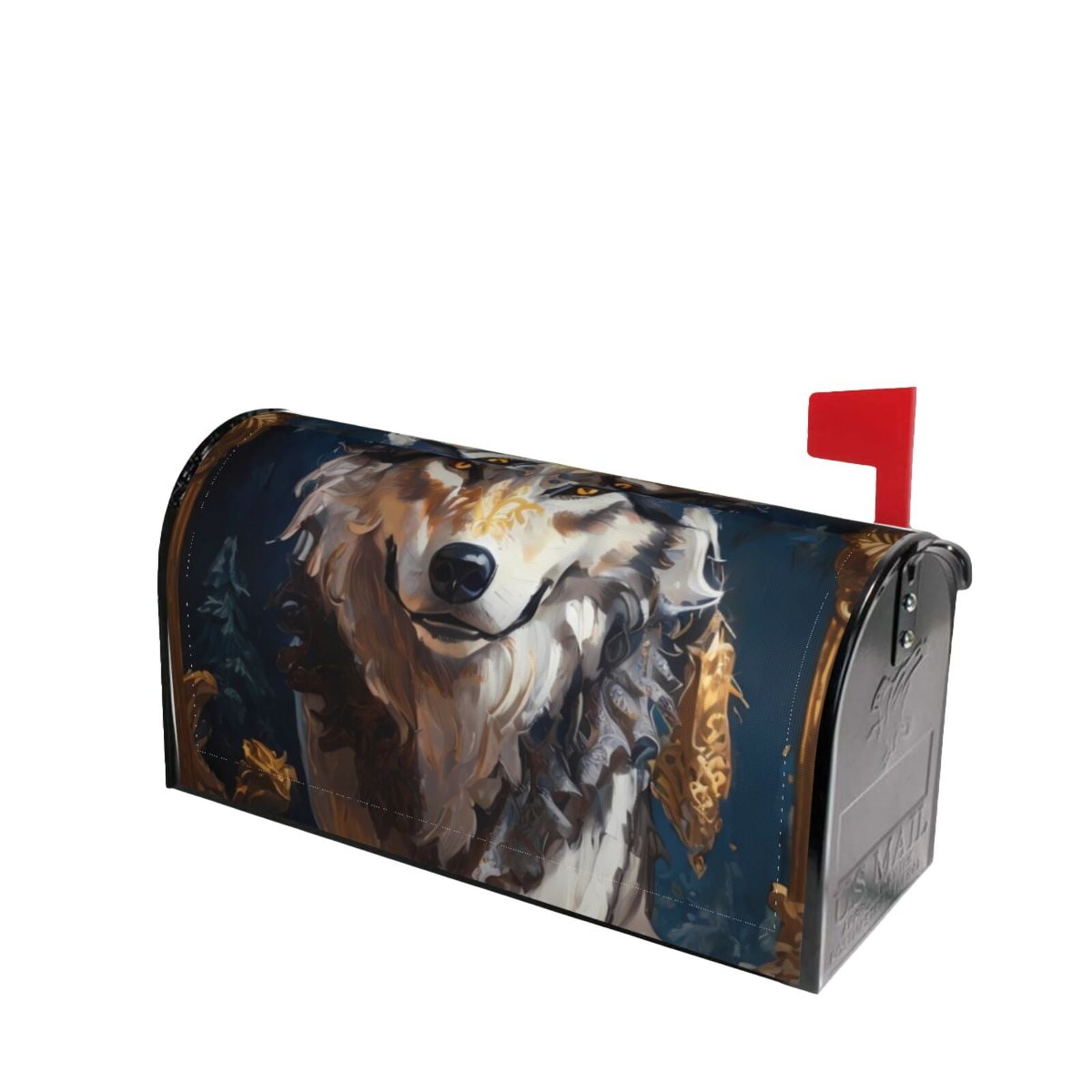 Lsque Oil Painting Tribal Wolf Mailbox Cover Standard Size ,Magnetic ...