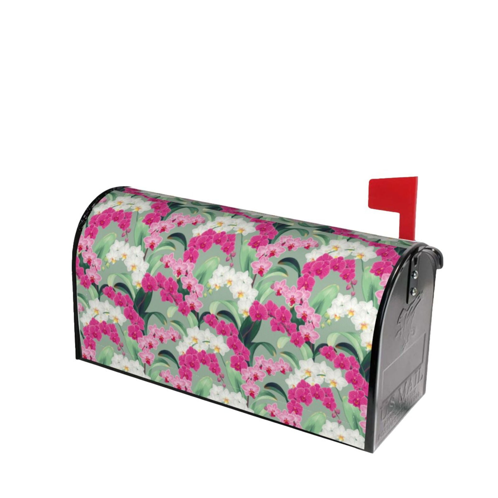 Lsque Orchids Flowers Mailbox Cover Standard Size ,Magnetic Mailbox ...