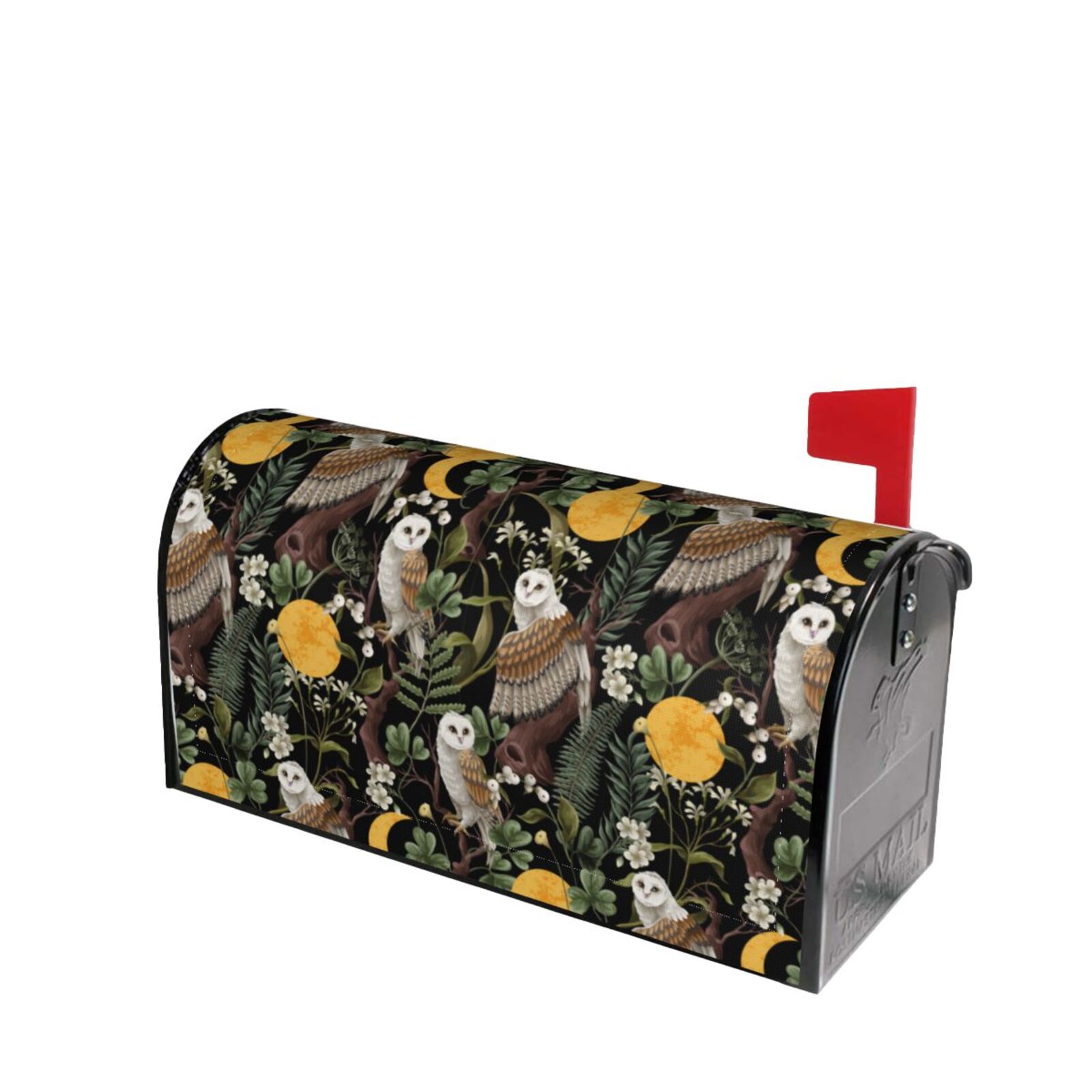 Lsque Owls And Plants Mailbox Cover Standard Size ,Magnetic Mailbox ...