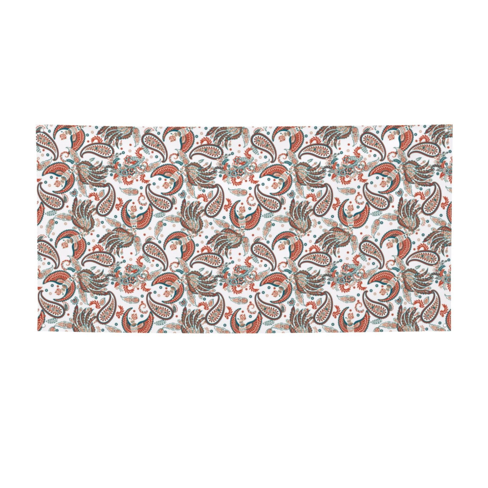 Lsque Paisley Floral Pattern Party Banner, Festive Banner , Holiday ...