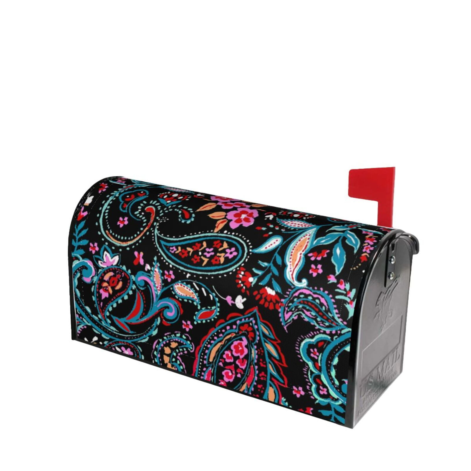 Lsque Paisley Mailbox Cover Standard Size ,Magnetic Mailbox Covers Post ...