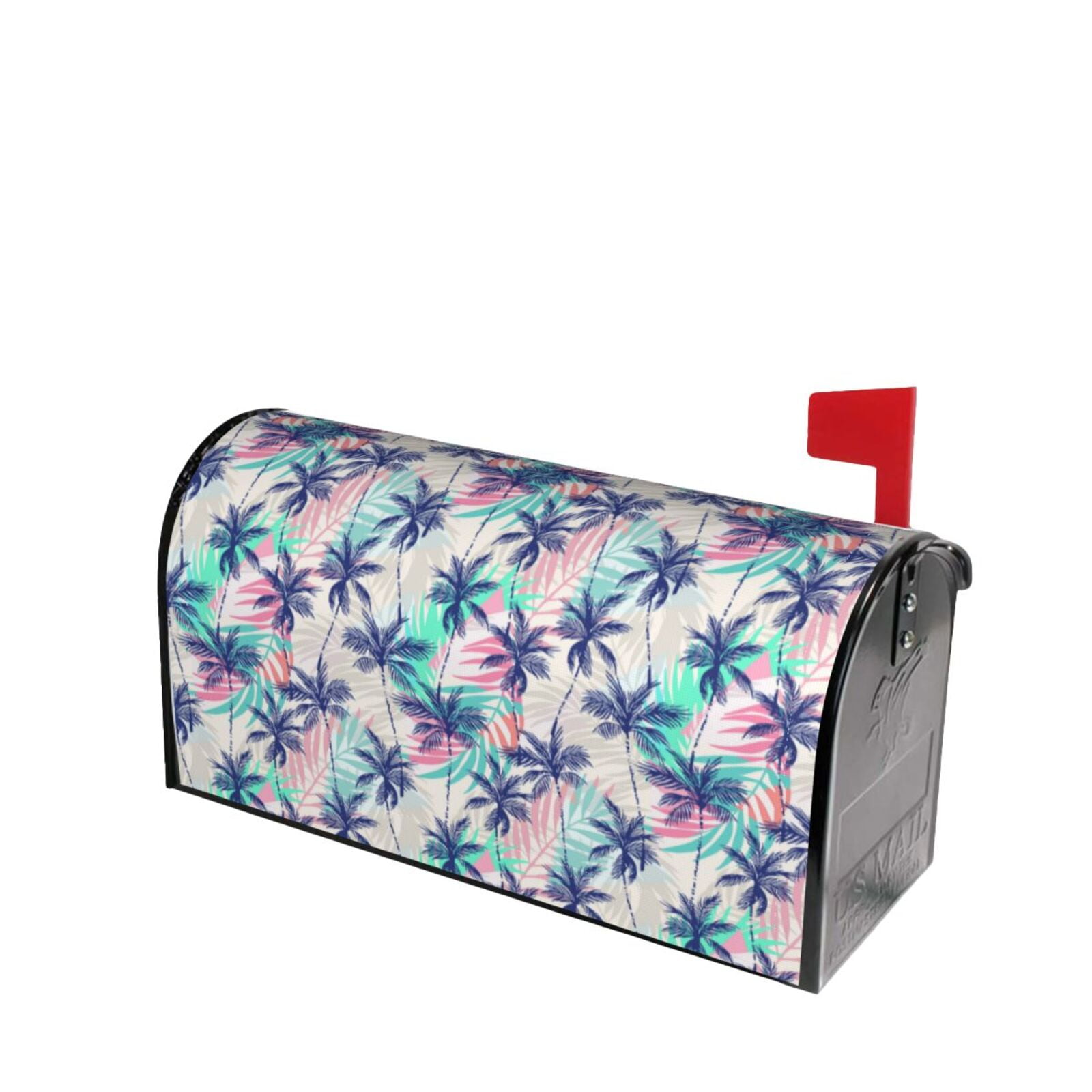 Lsque Palm Leaves Mailbox Cover Standard Size ,Magnetic Mailbox Covers ...