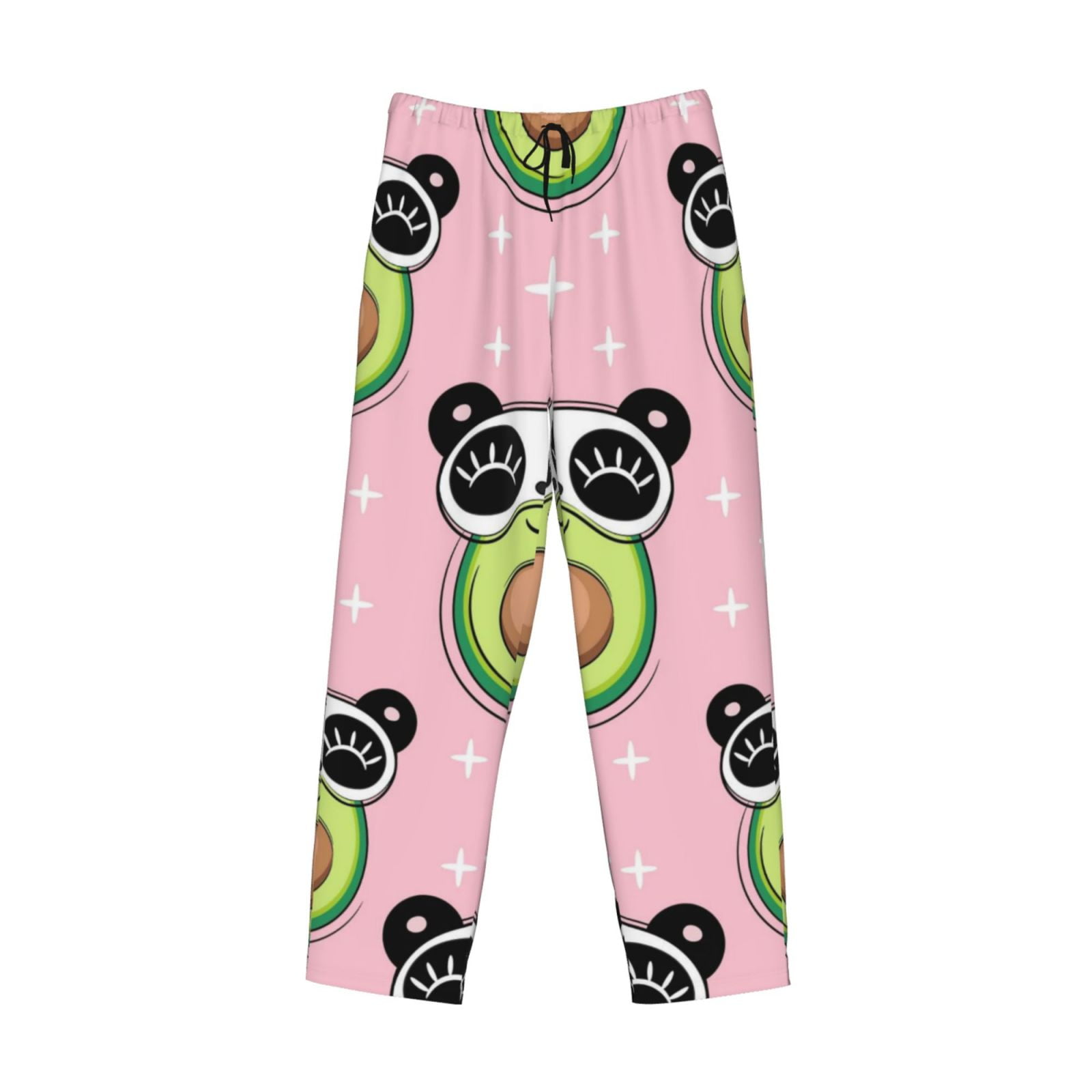 Lsque Panda Avocado Print Men's Pajama Pants, Lounge Pant - Comfortable ...