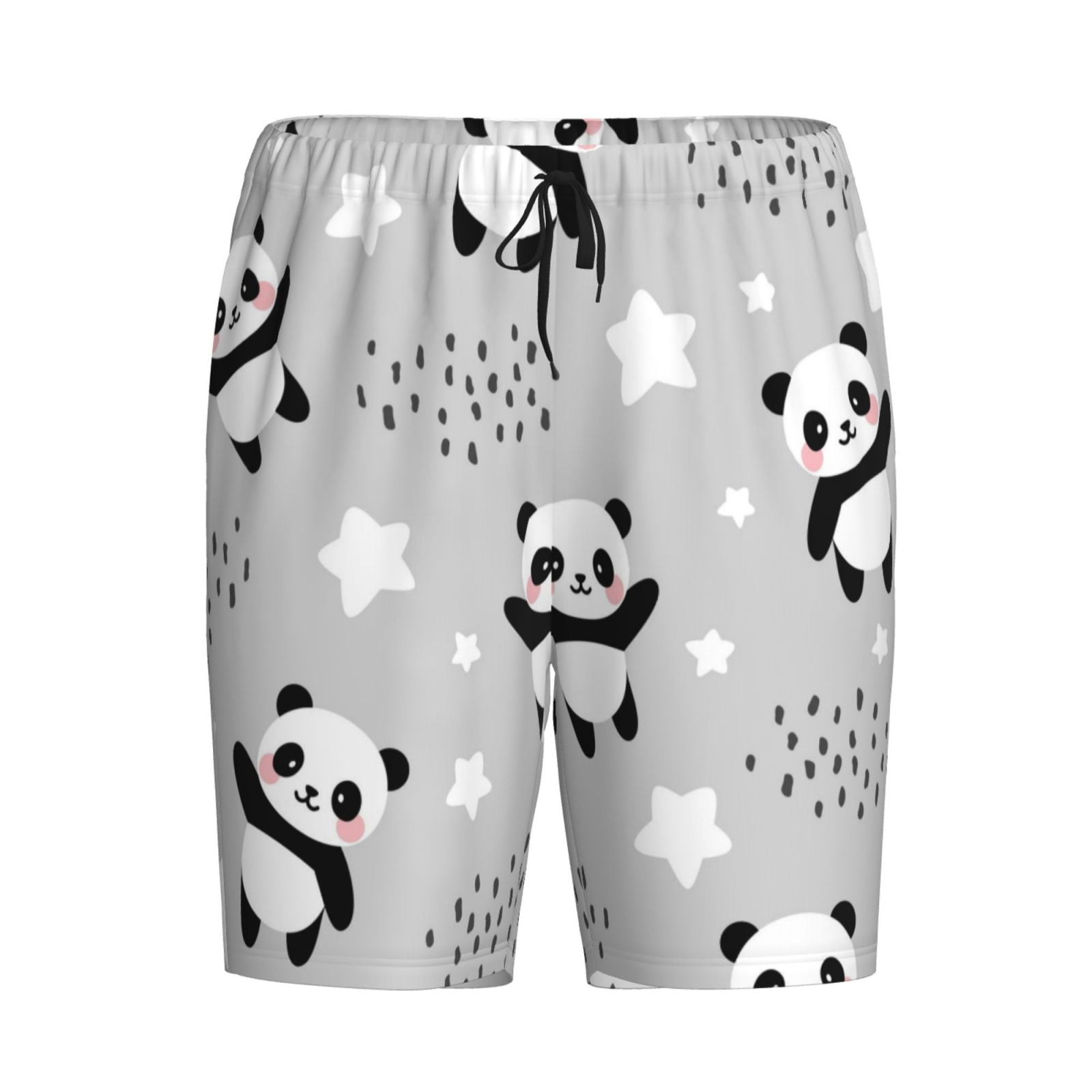Lsque Pandas Mens Sleep Pajama Shorts,Short Pajama Pants, Cotton Ultra ...