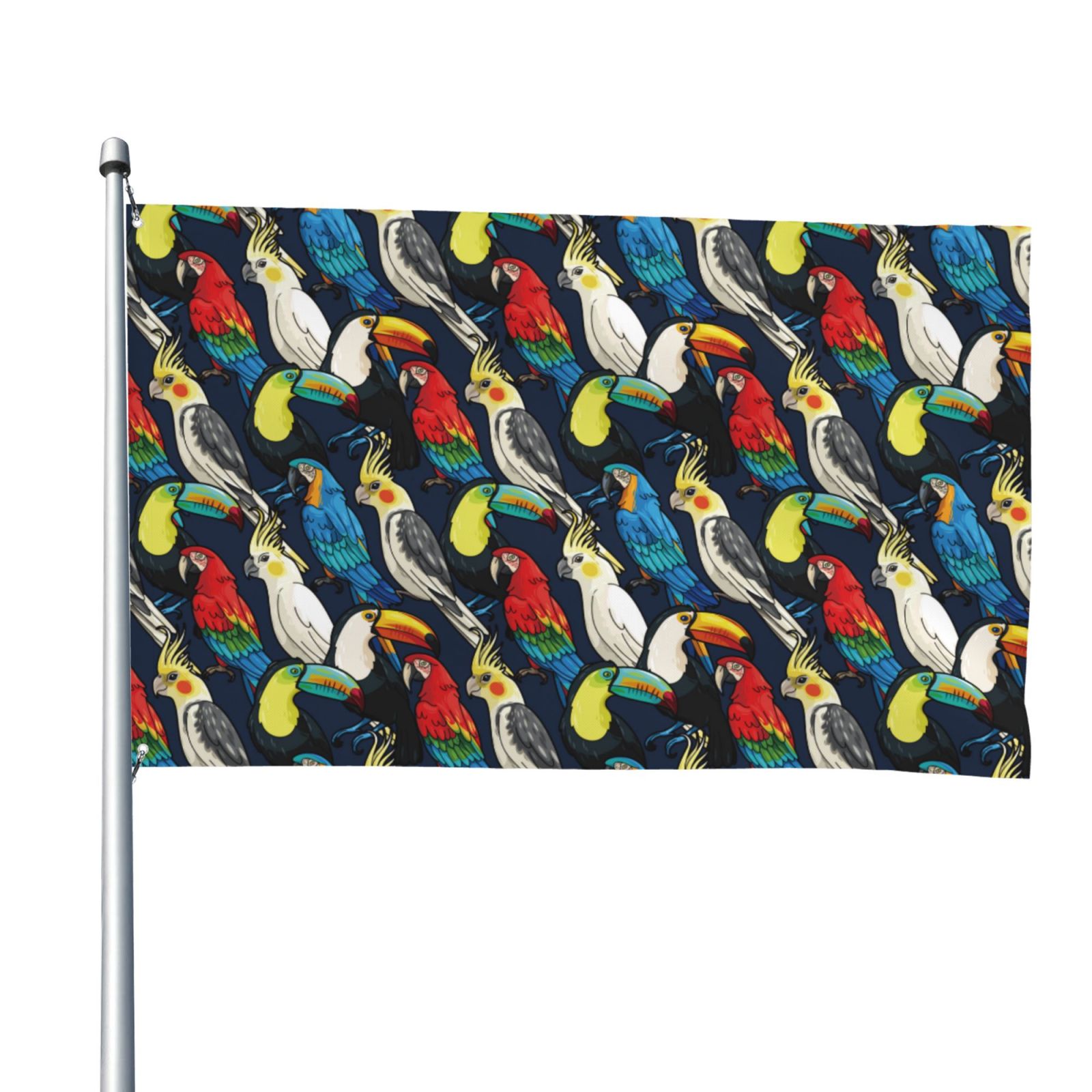 Lsque Parrot Pattern Flag,Parrot Printed Garden Flag 48 x 72 in ...