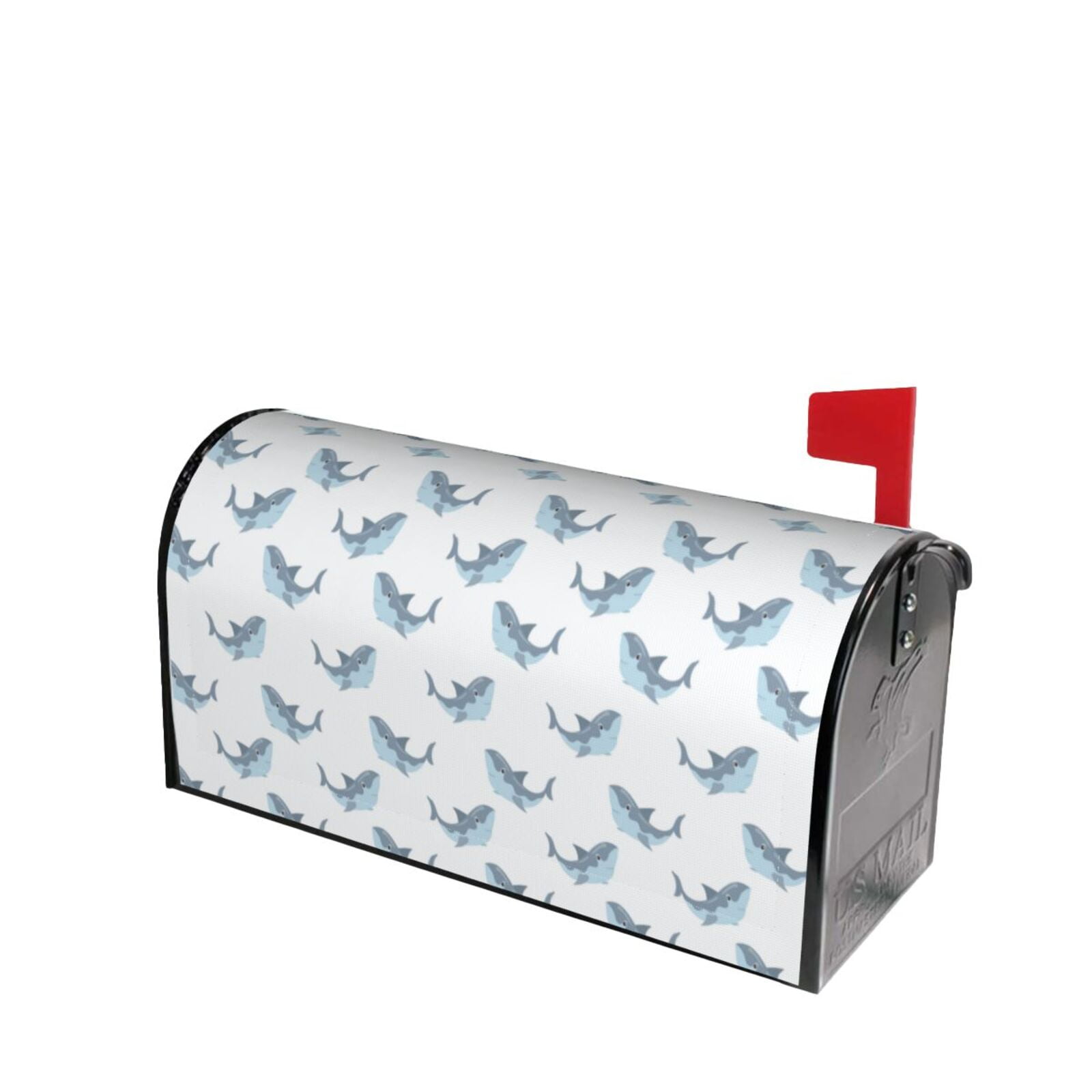 Lsque Party Shark Cute Mailbox Cover Standard Size ,Magnetic Mailbox ...