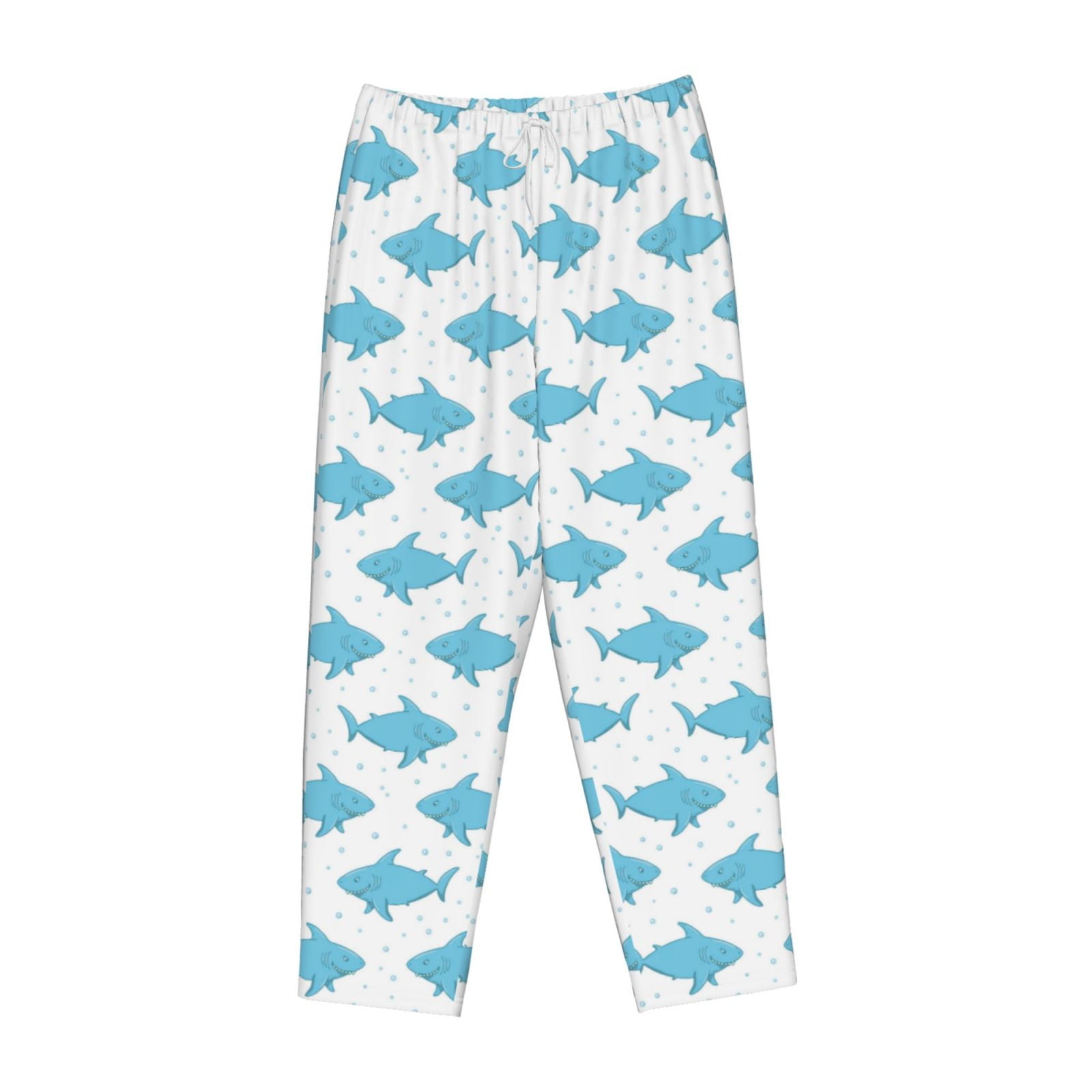 Lsque Party Shark Cute Print Women's Pajama Pants, Lounge Pant ...