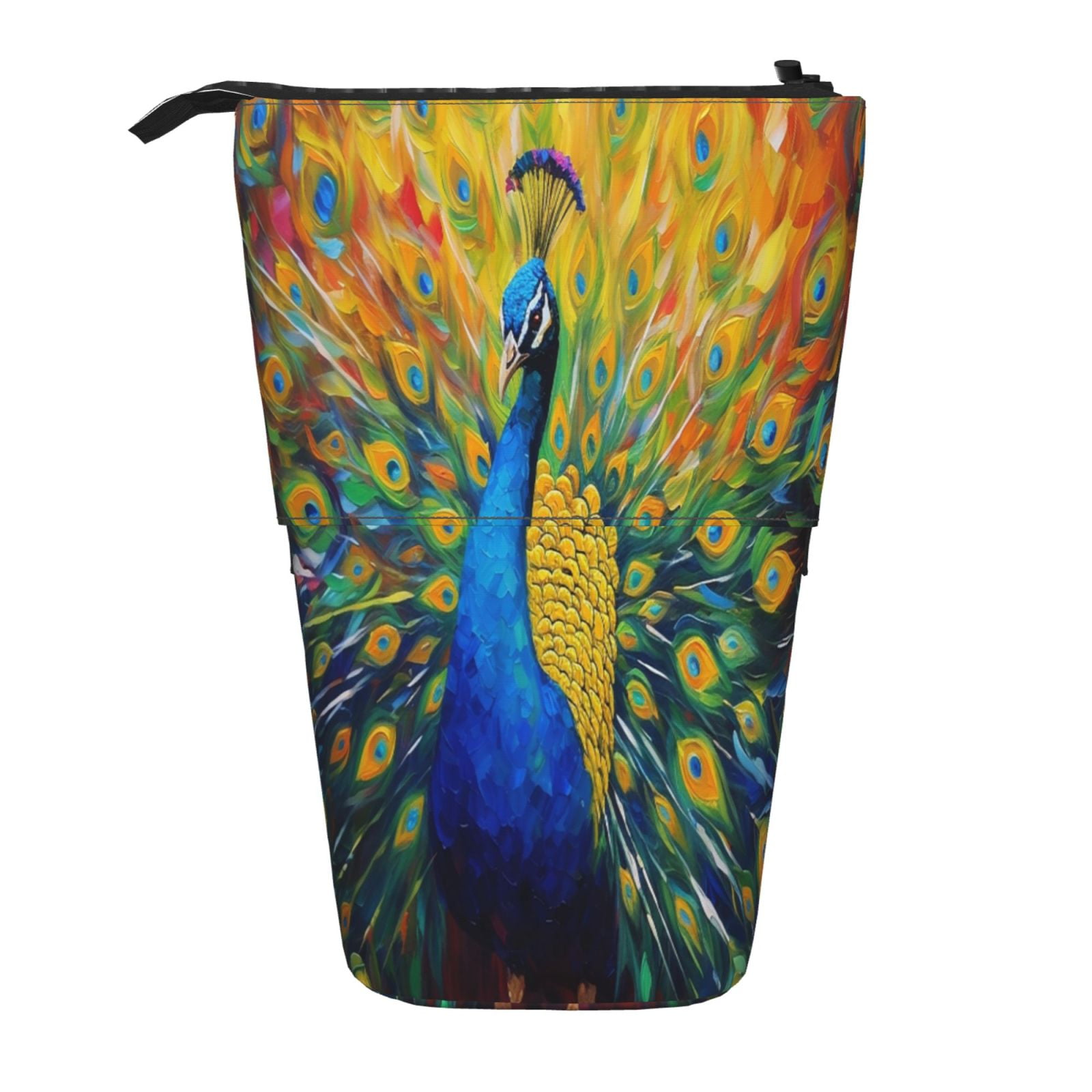 Lsque Peacocks Pattern Telescopic Pencil Bag Pen Holder Stationery Case ...