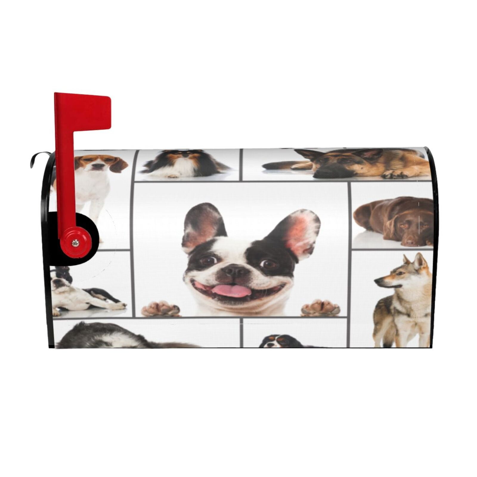 Lsque Pedigree dogs collage Mailbox Cover Standard Size ,Magnetic ...