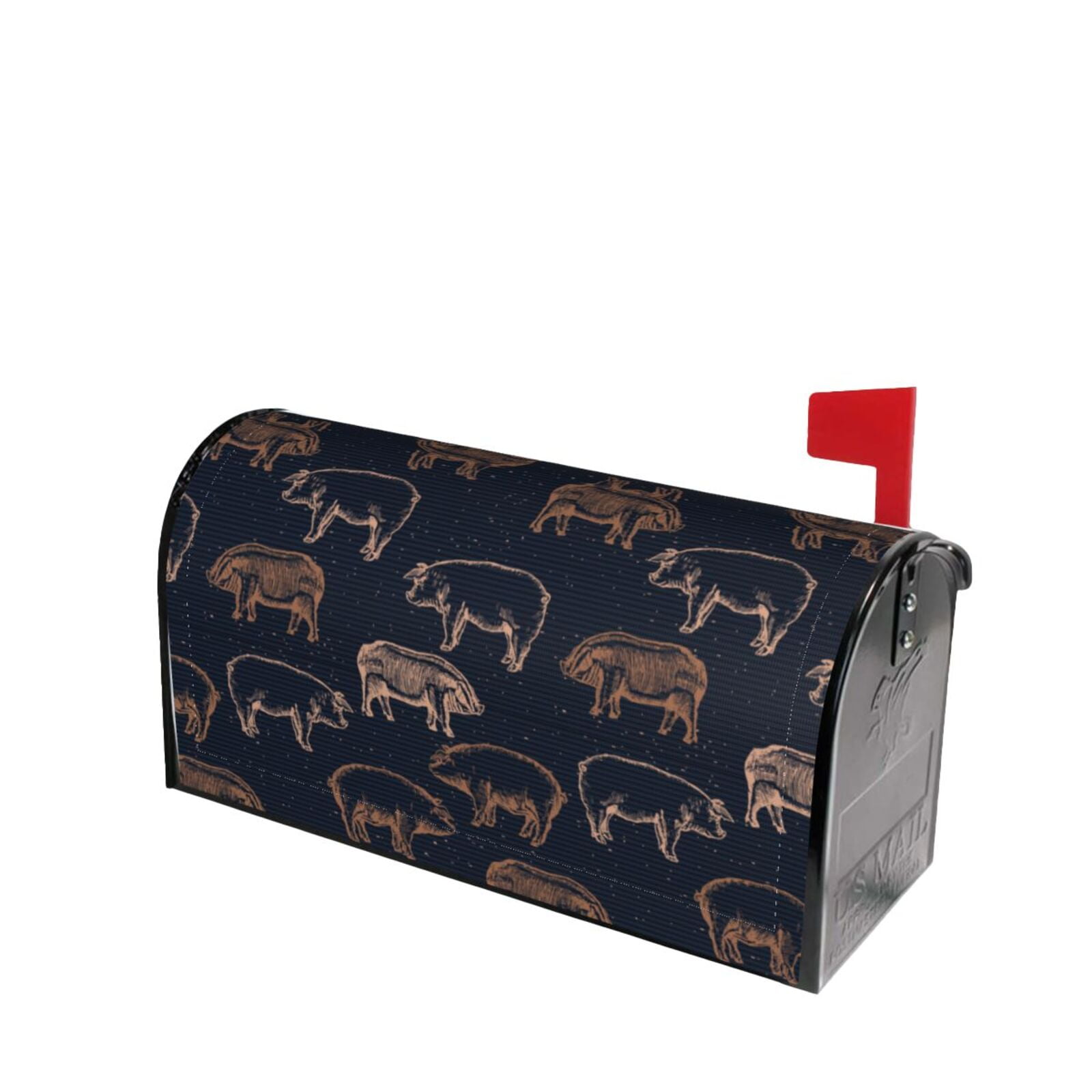 Lsque Pig Farm Mailbox Cover Standard Size ,Magnetic Mailbox Covers ...