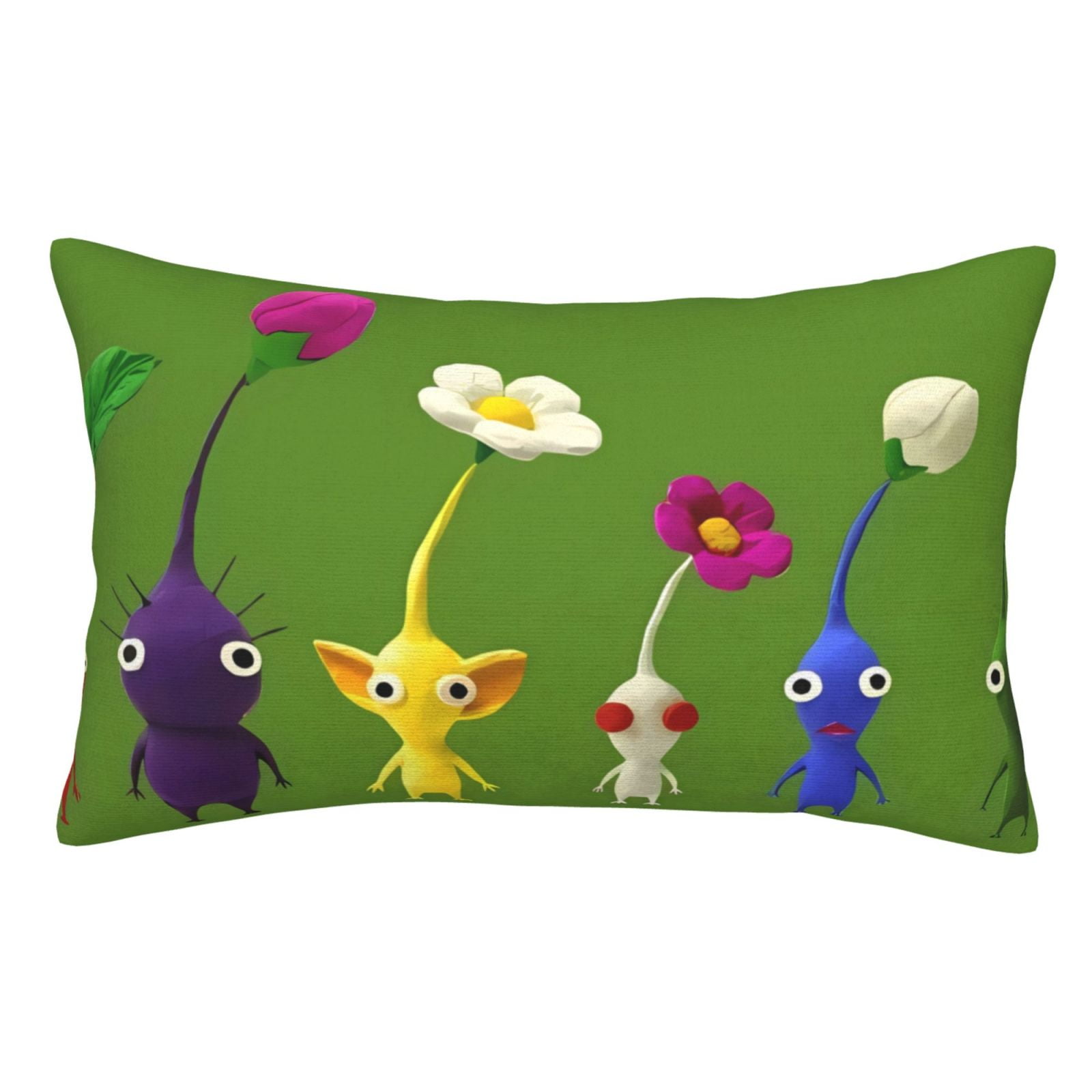Lsque Pikmin Pattern Bedding Waterproof Pillow Protector Zippered Queen ...