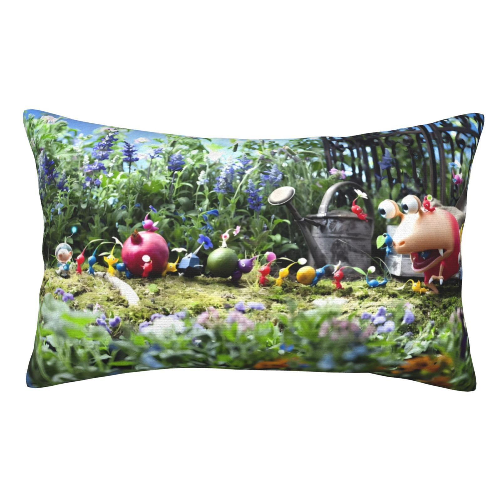 Lsque Pikmin Pattern Bedding Waterproof Pillow Protector Zippered Queen ...