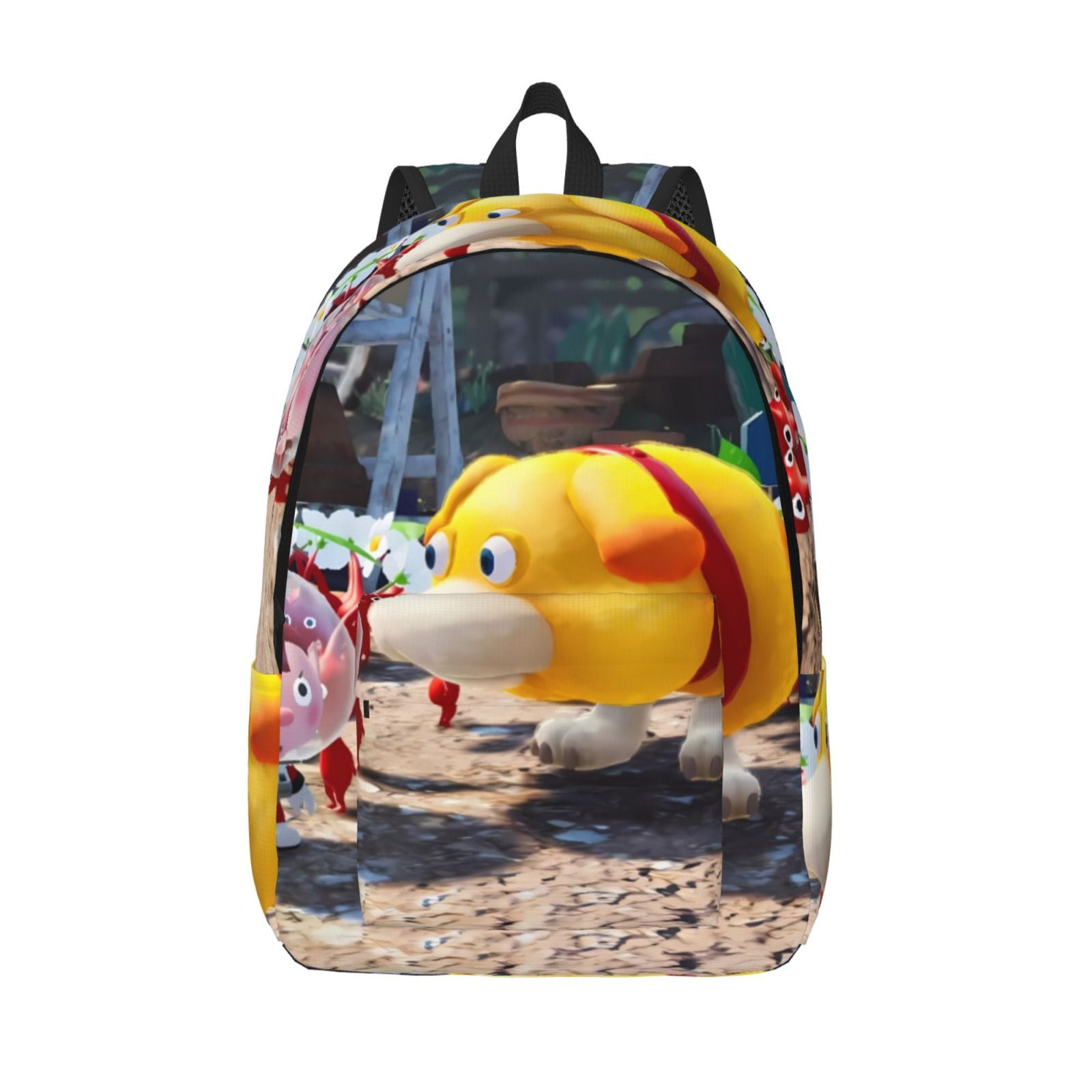 Lsque Pikmin Pattern Canvas Daypack, Durable Backpack, High-quality ...