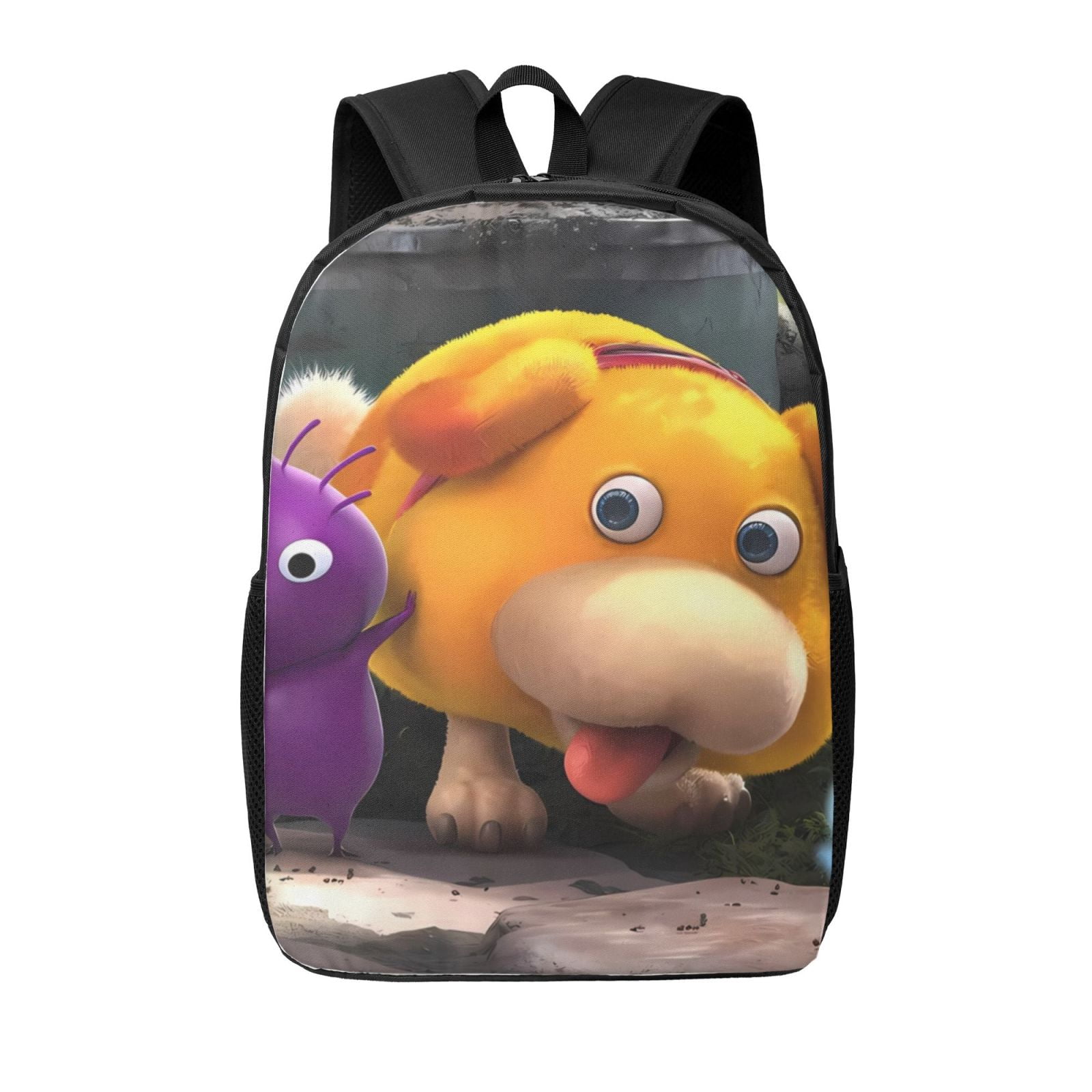 Lsque Pikmin Print 17in Student Backpack - School, Travel, Work Bookbag ...