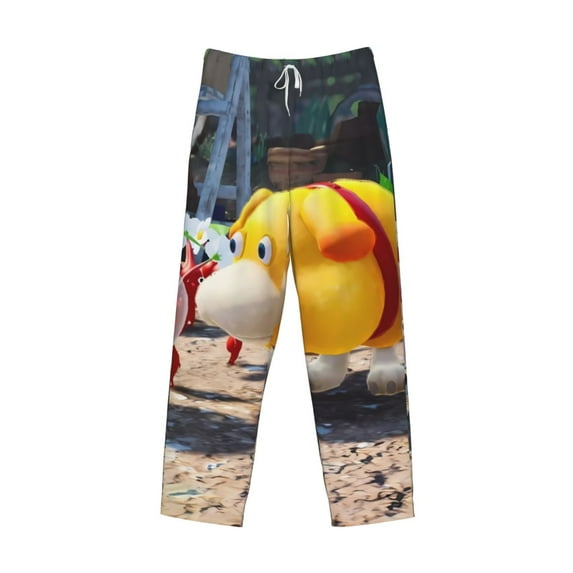 Lsque Pikmin Print Men's Pajama Pants, Lounge Pant - Comfortable Home ...
