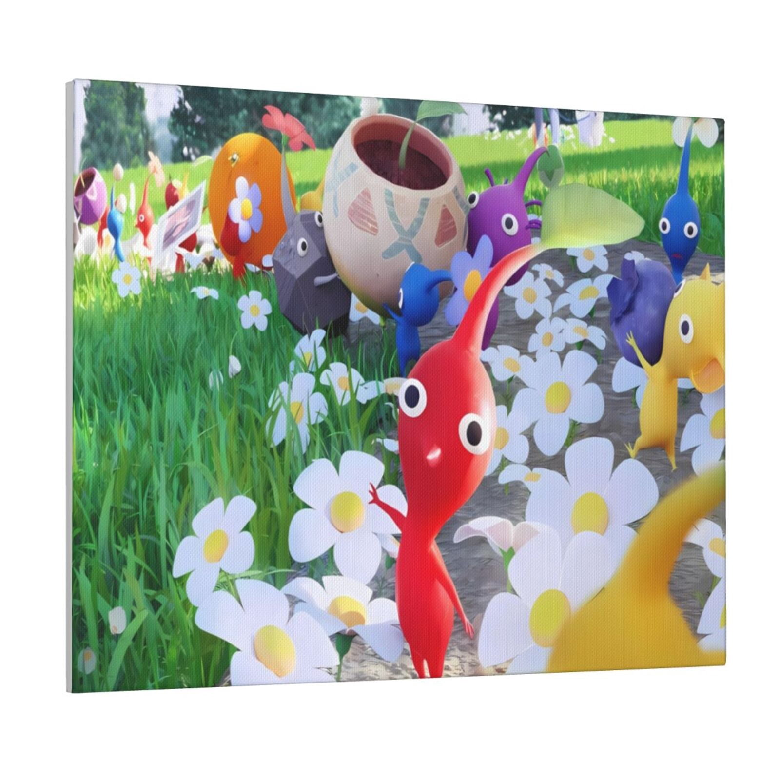 Lsque Pikmin Print Wall Art – Decorative Picture for Living Room ...
