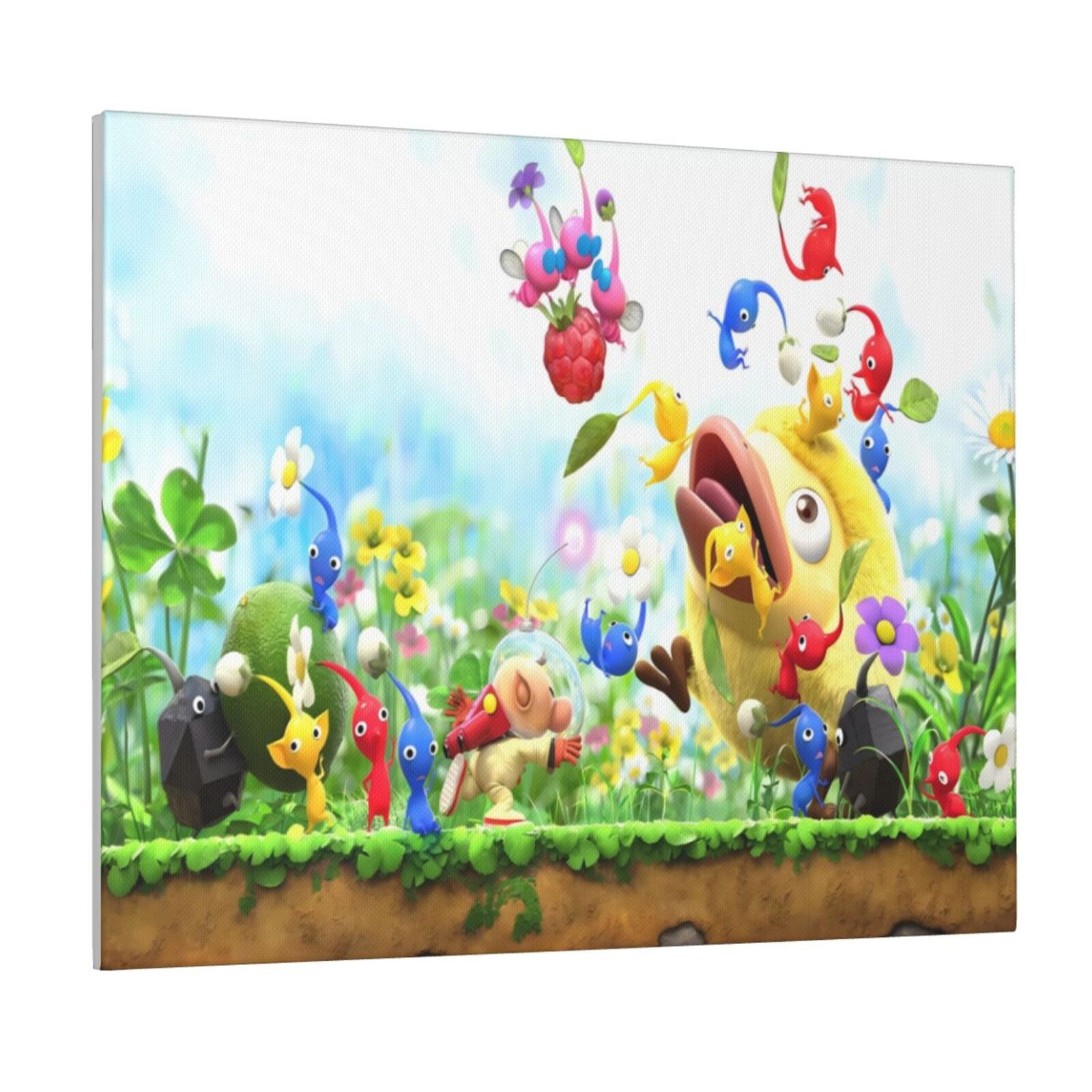 Lsque Pikmin Print Wall Art – Decorative Picture for Living Room ...