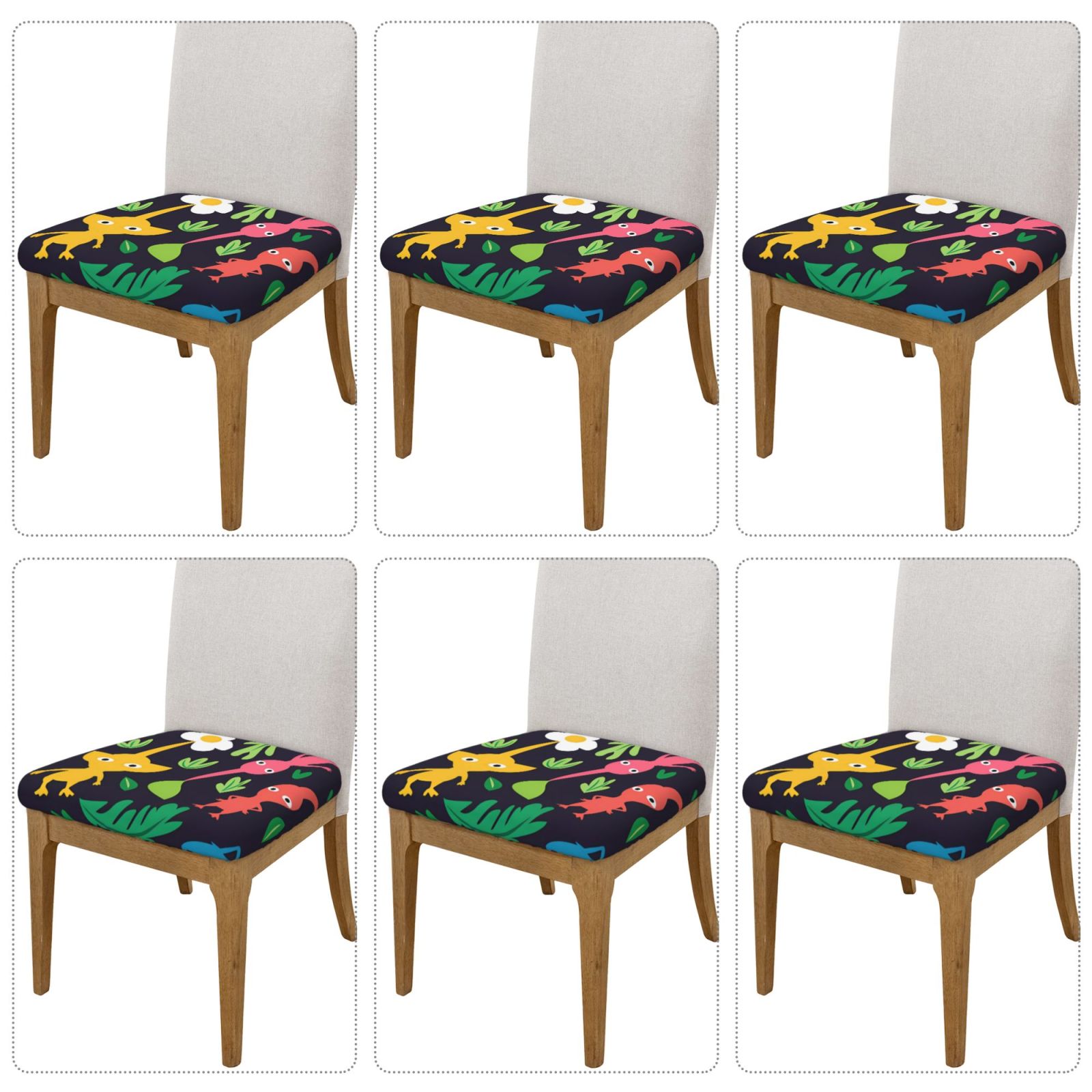 Lsque Pikmin Printed Square Couch Cushion Covers, Floral Sofa Cushion ...