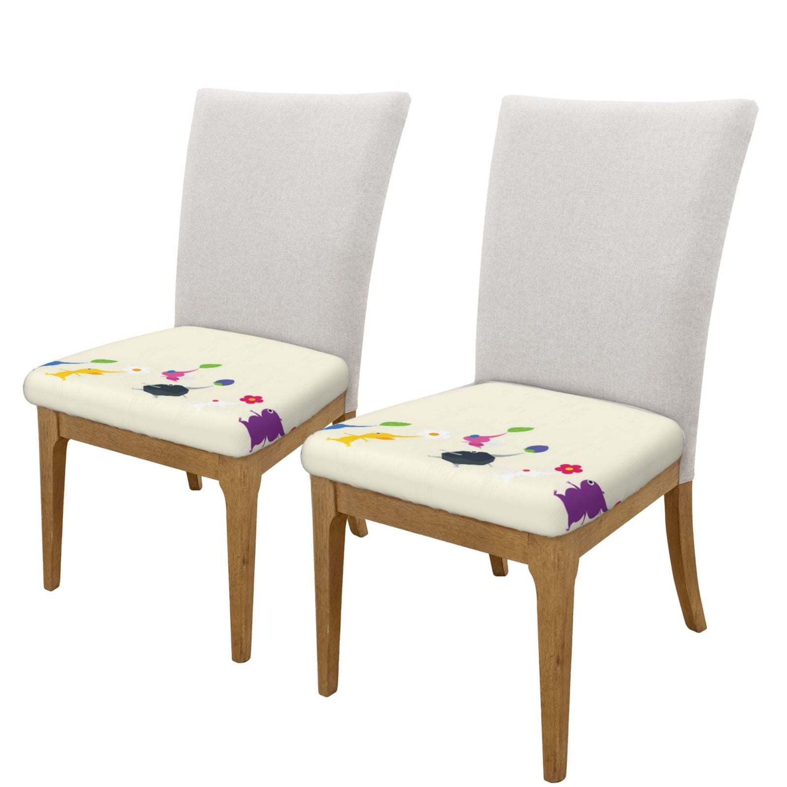 Lsque Pikmin Printed Square Couch Cushion Covers, Floral Sofa Cushion ...