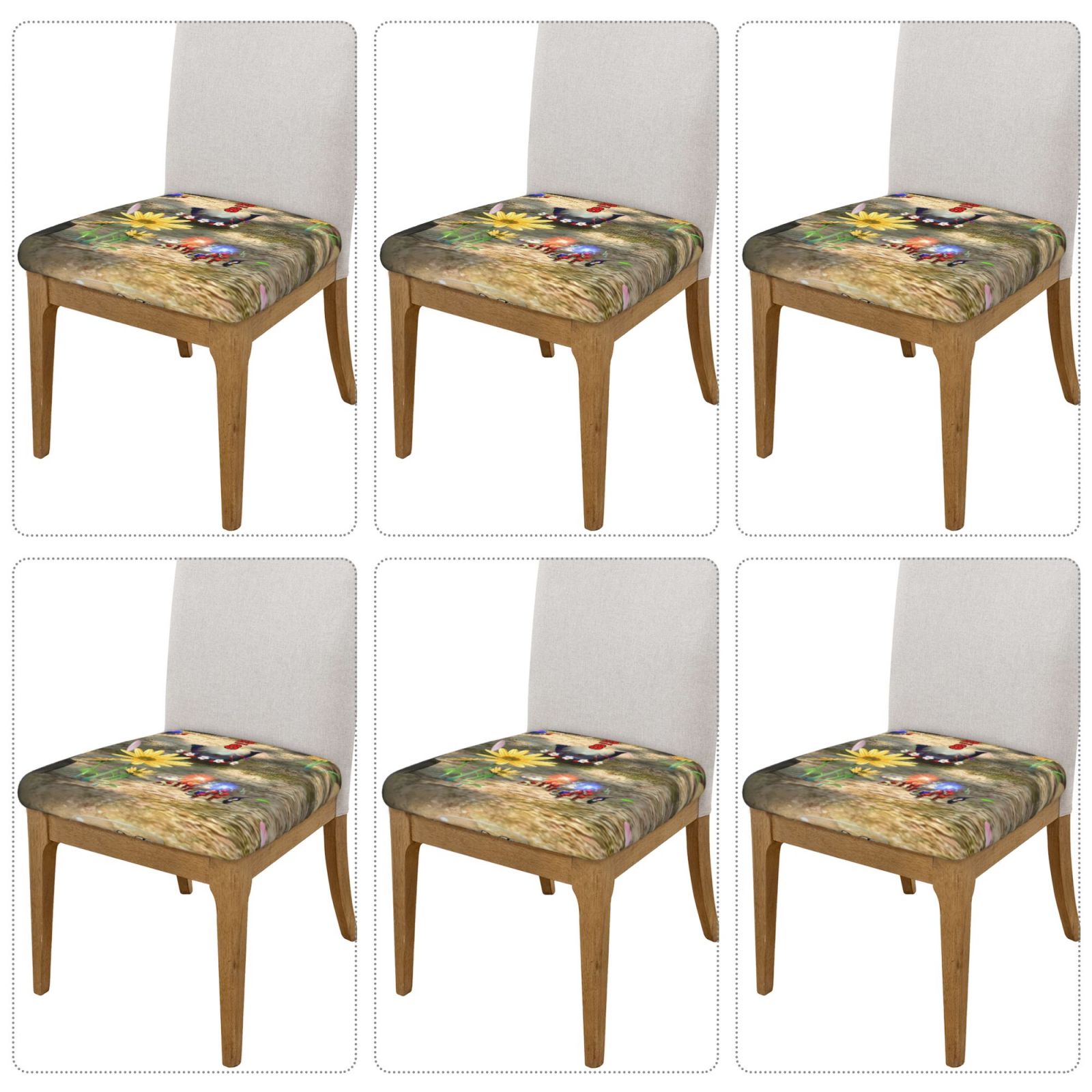 Lsque Pikmin Printed Square Couch Cushion Covers, Floral Sofa Cushion ...