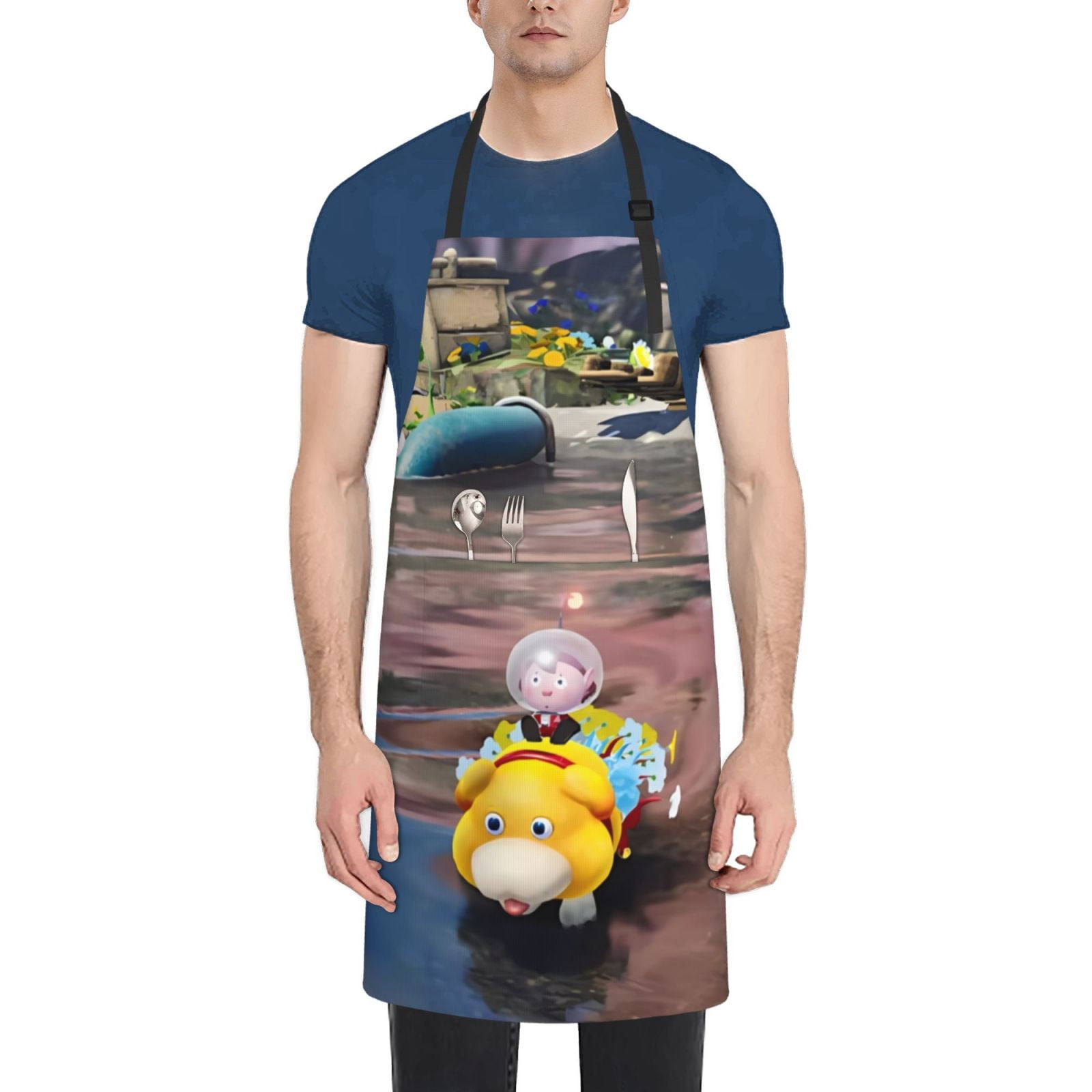 Lsque Pikmin Waterproof Apron Chef Aprons for Men Heavy Duty Chemical ...