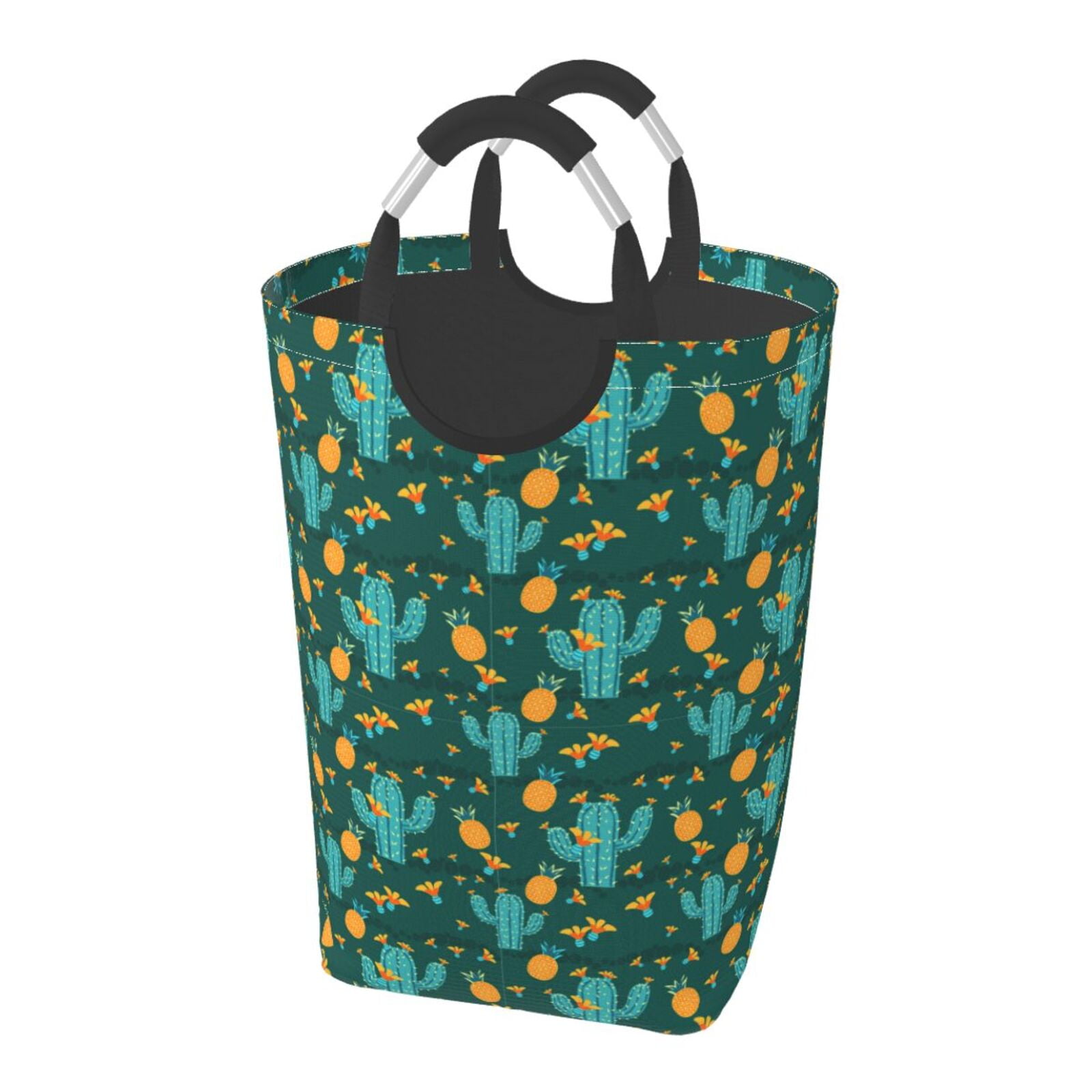 Lsque Pineapple And Cactus Laundry Basket, Laundry Hamper, Dirty ...