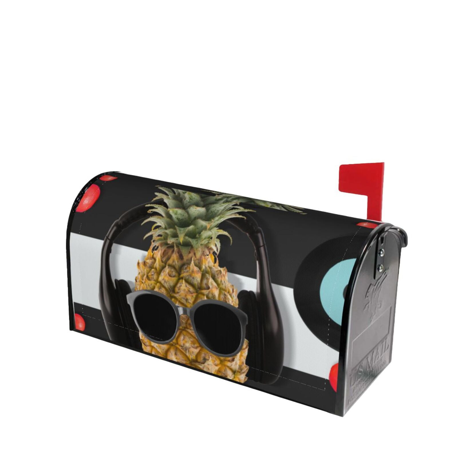 Lsque Pineapple With Black Glasses Mailbox Cover Standard Size ...