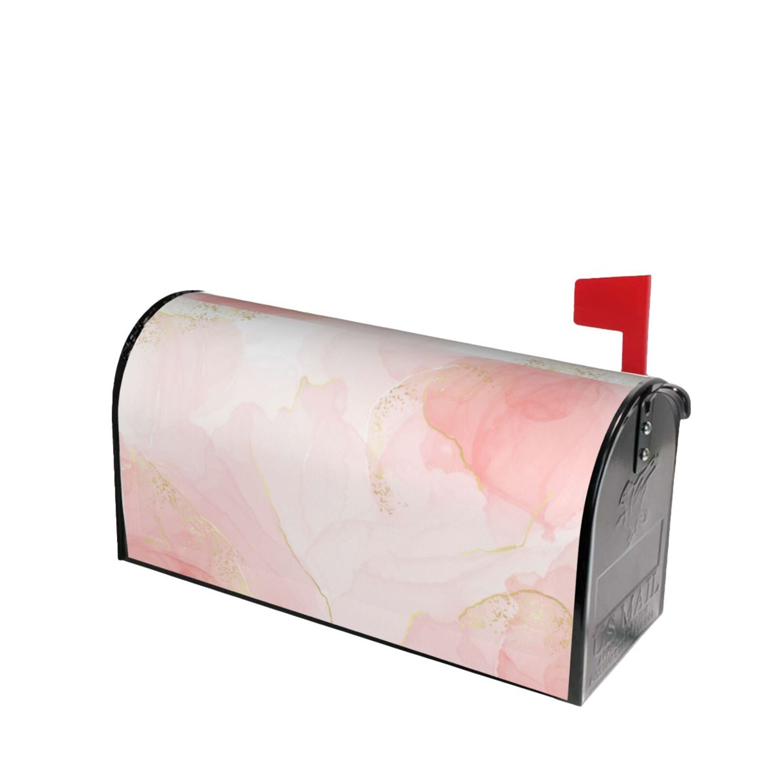 Lsque Pink Marble Mailbox Cover Standard Size ,Magnetic Mailbox Covers ...
