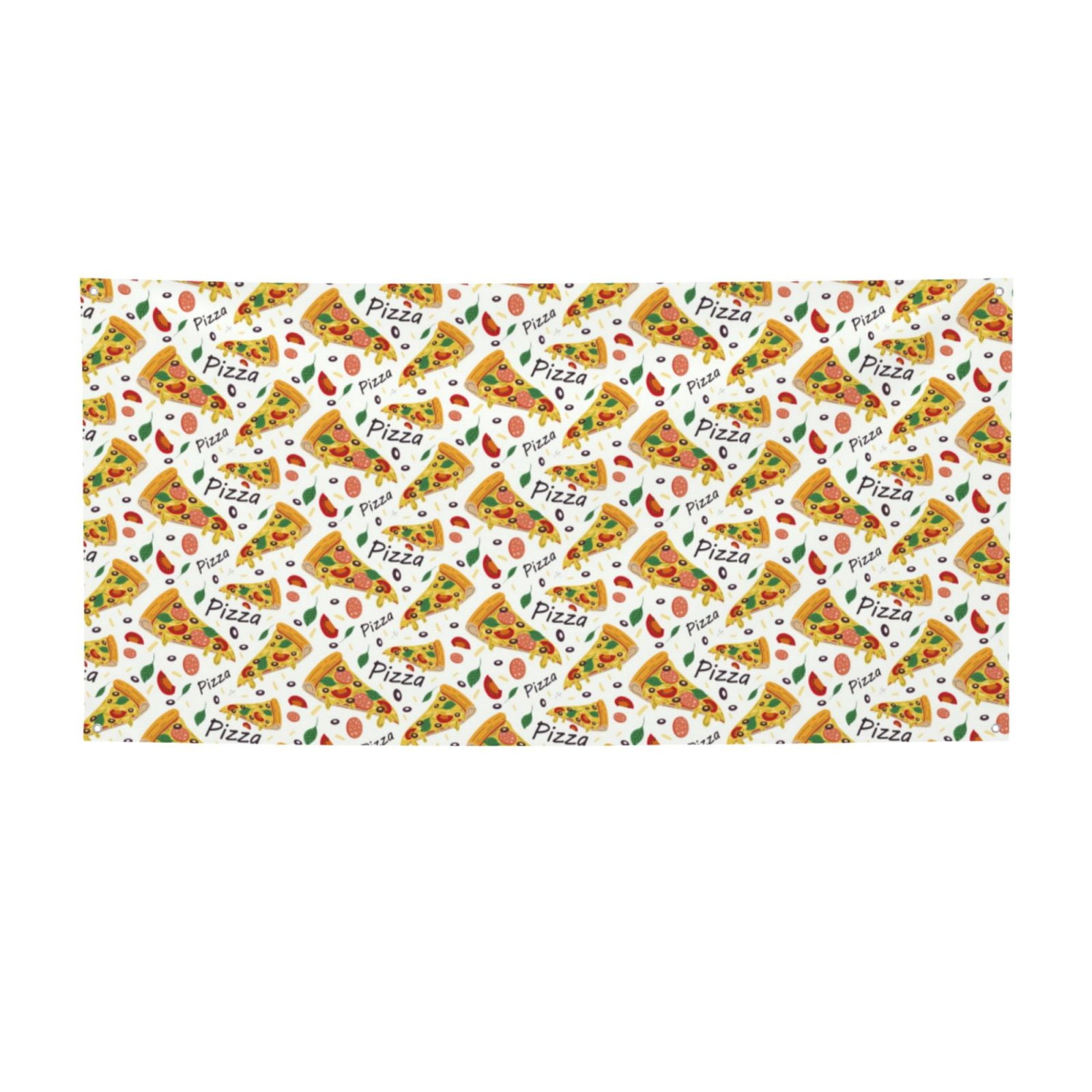 Lsque Pizza Slices Pattern Party Banner, Festive Banner , Holiday ...