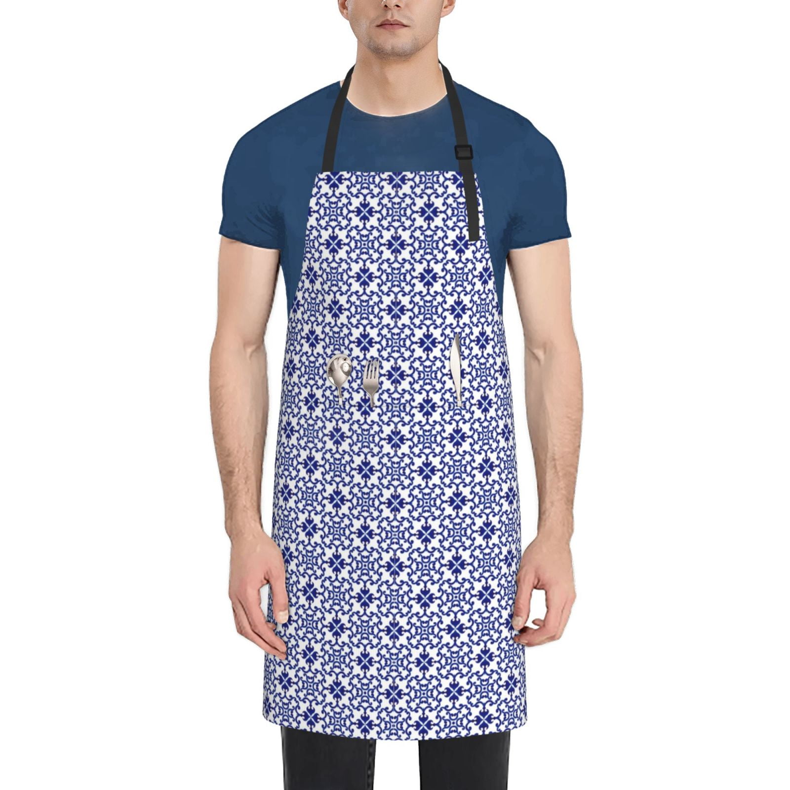 Lsque Porcelain Chinaware Waterproof Apron Chef Aprons for Men Heavy ...