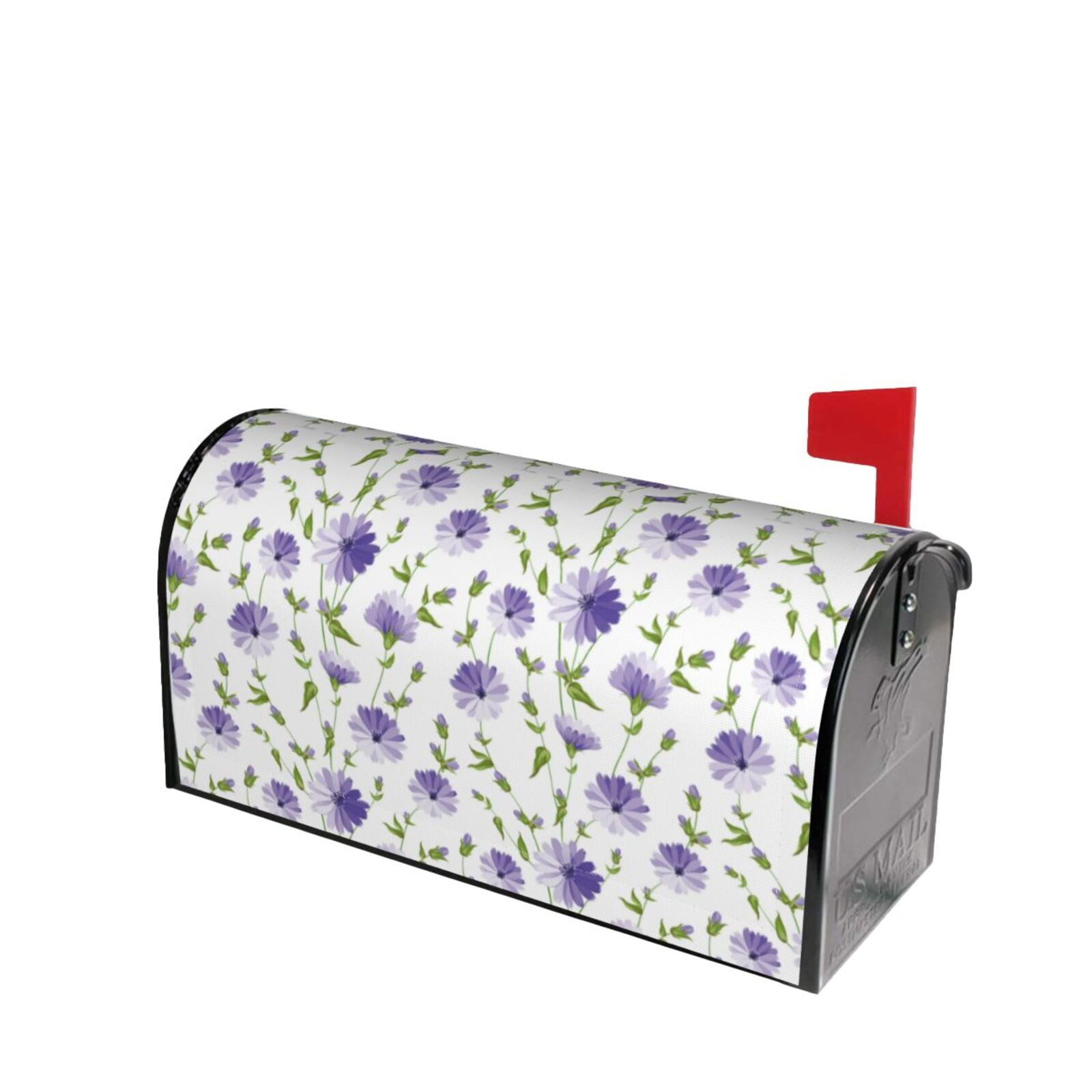 Lsque Purple Chicory Mailbox Cover Standard Size ,Magnetic Mailbox ...