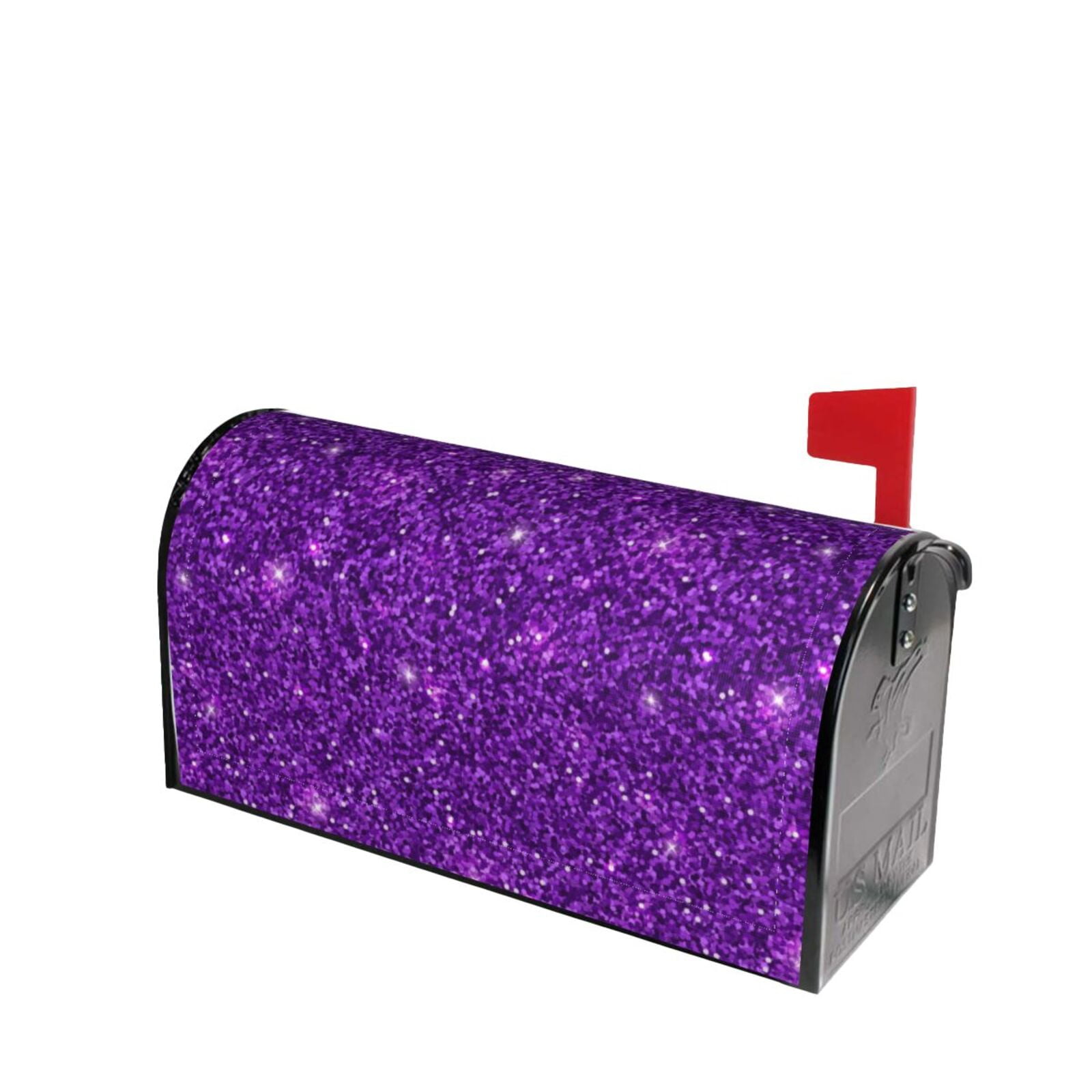 Lsque Purple Glitter Mailbox Cover Standard Size ,Magnetic Mailbox ...