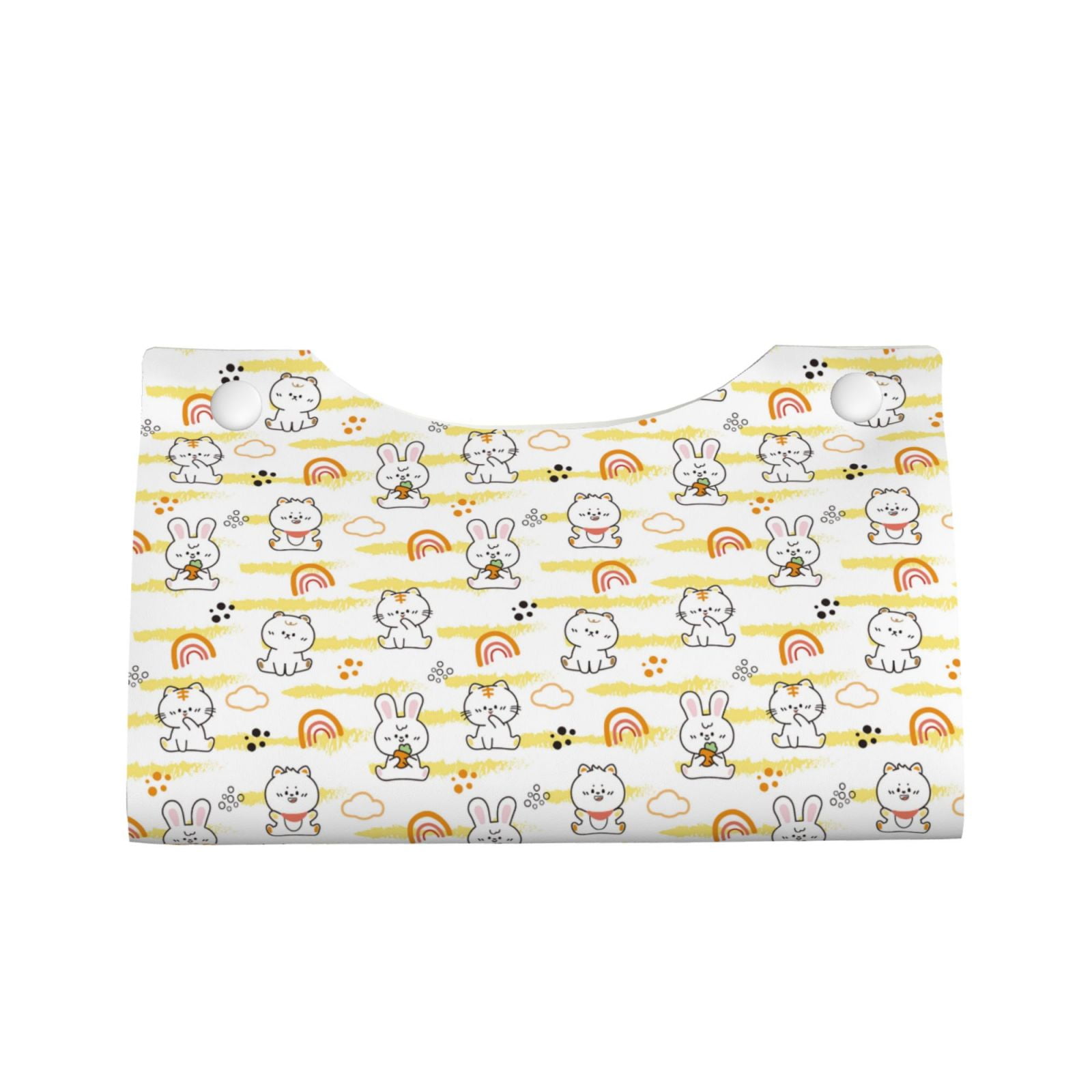 Lsque Rabbit And Milk Tea Printed Long Tissue Box Cover Holder, Facial ...