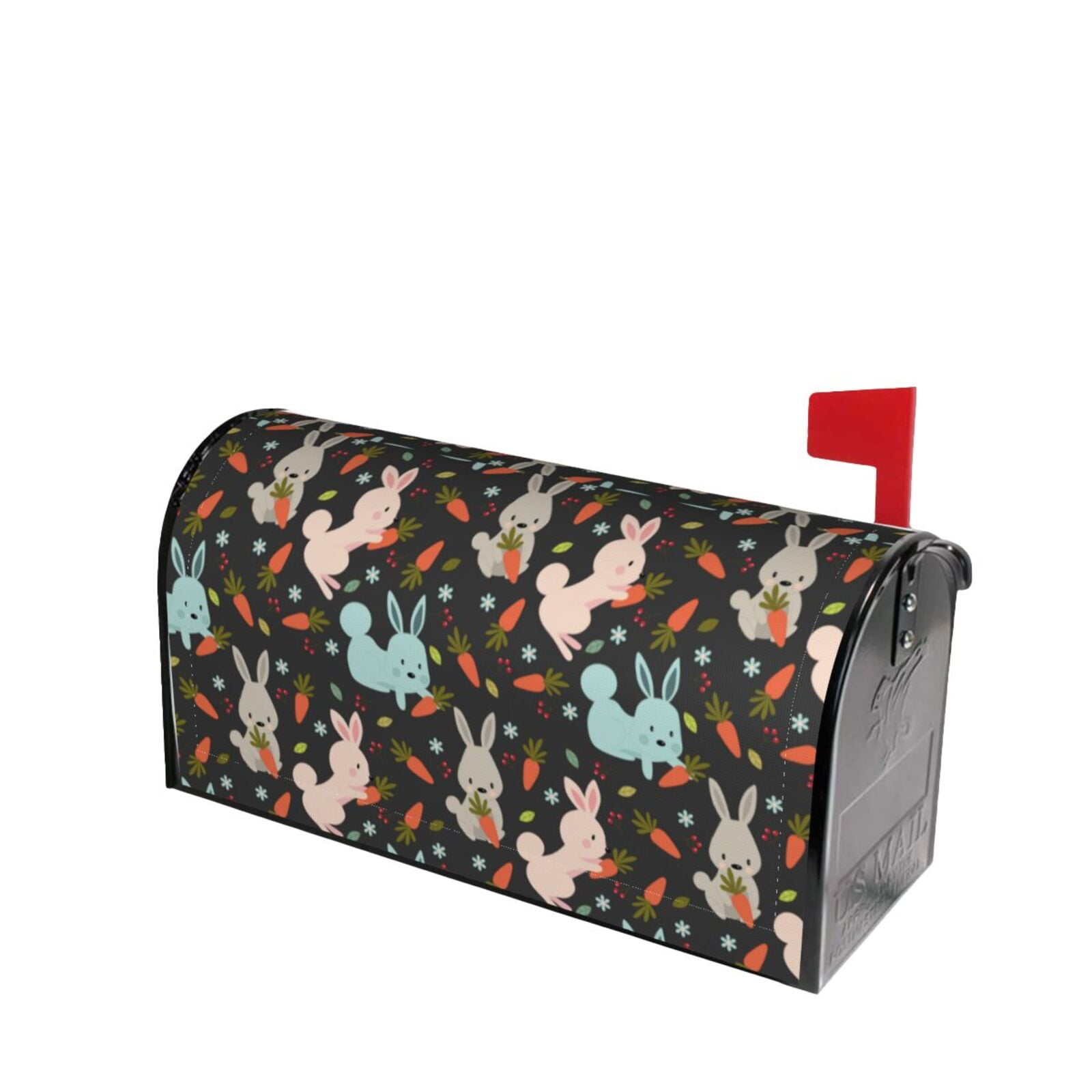 Lsque Rabbit Is Eating Carrots Mailbox Cover Standard Size ,Magnetic ...