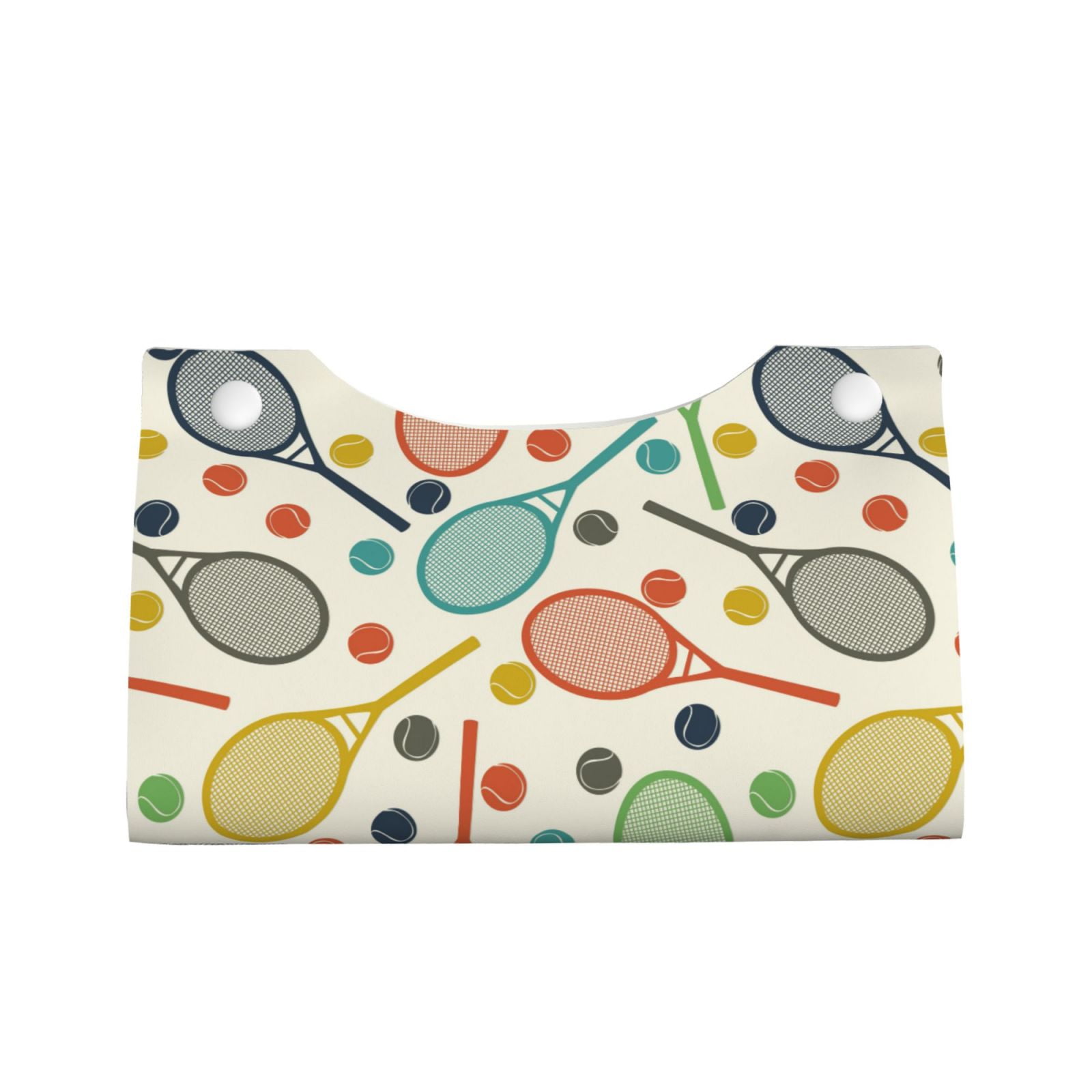 Lsque Racket and Tennis Ball Printed Long Tissue Box Cover Holder ...