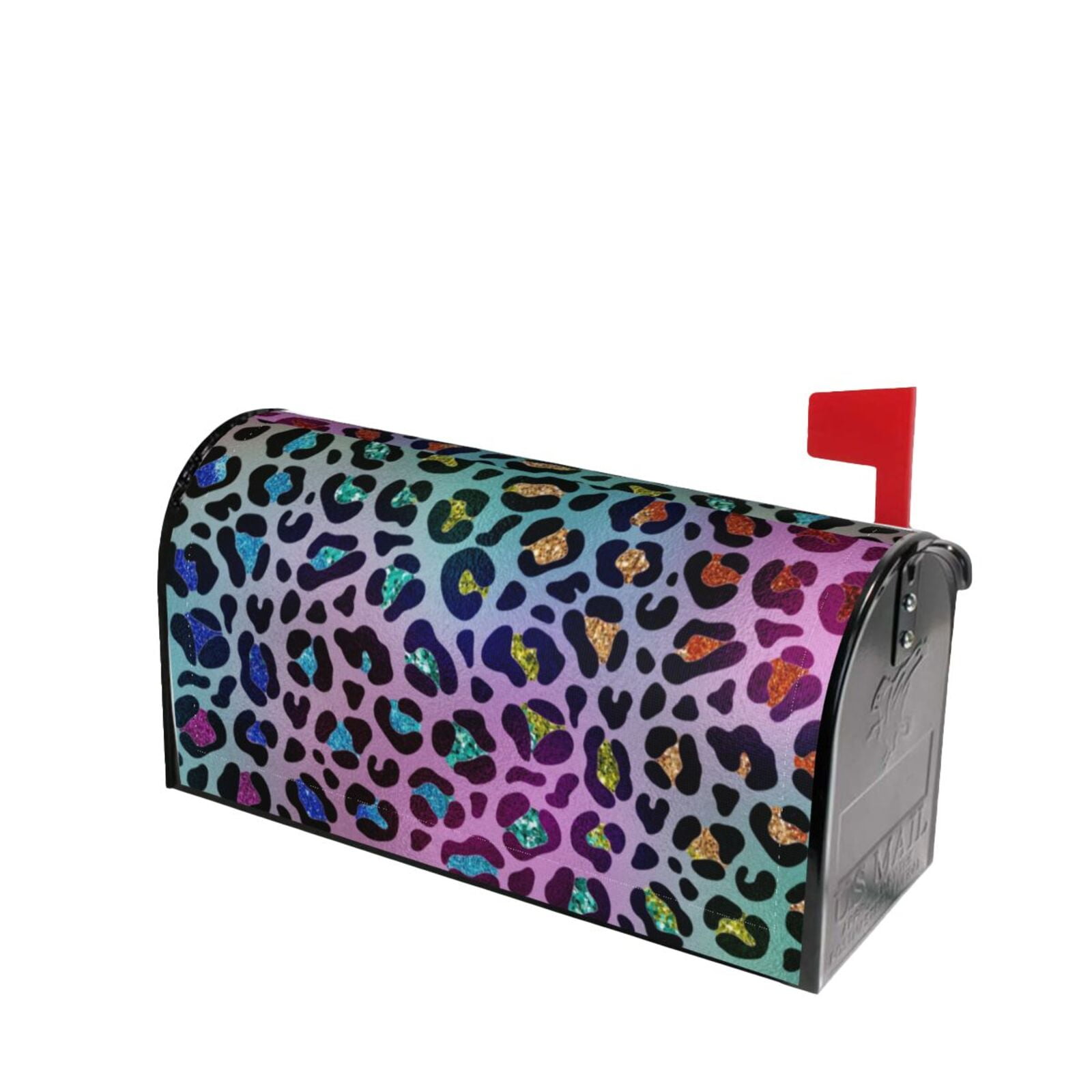 Lsque Rainbow Animal Skin Mailbox Cover Standard Size ,Magnetic Mailbox ...