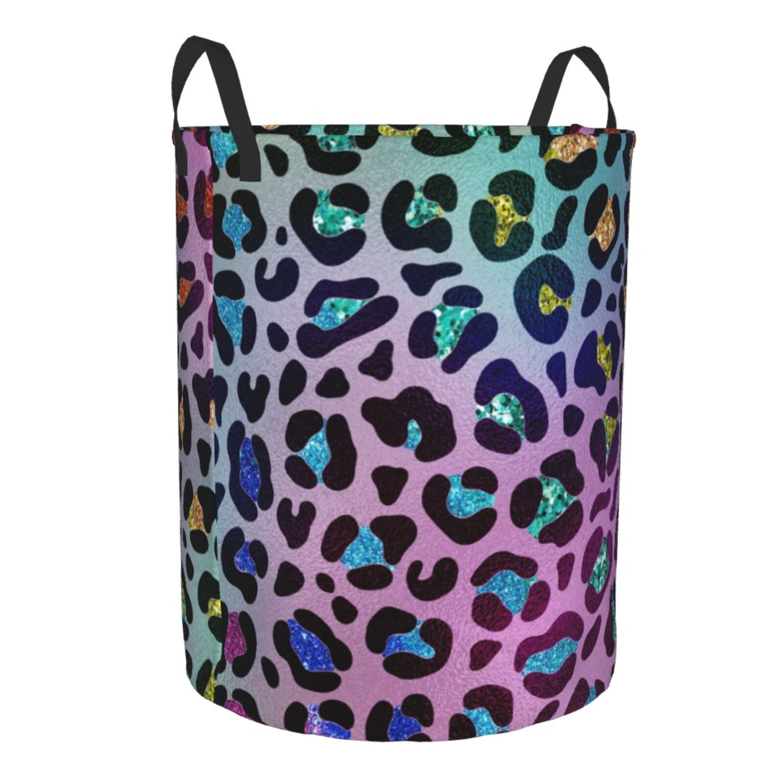 Lsque Rainbow Animal Skin pattern Laundry Hamper Basket, Tall Woven ...