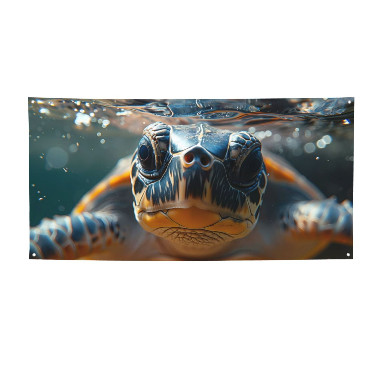 Lsque Realistic Cute Sea Turtle Pattern Party Banner, Festive Banner ...